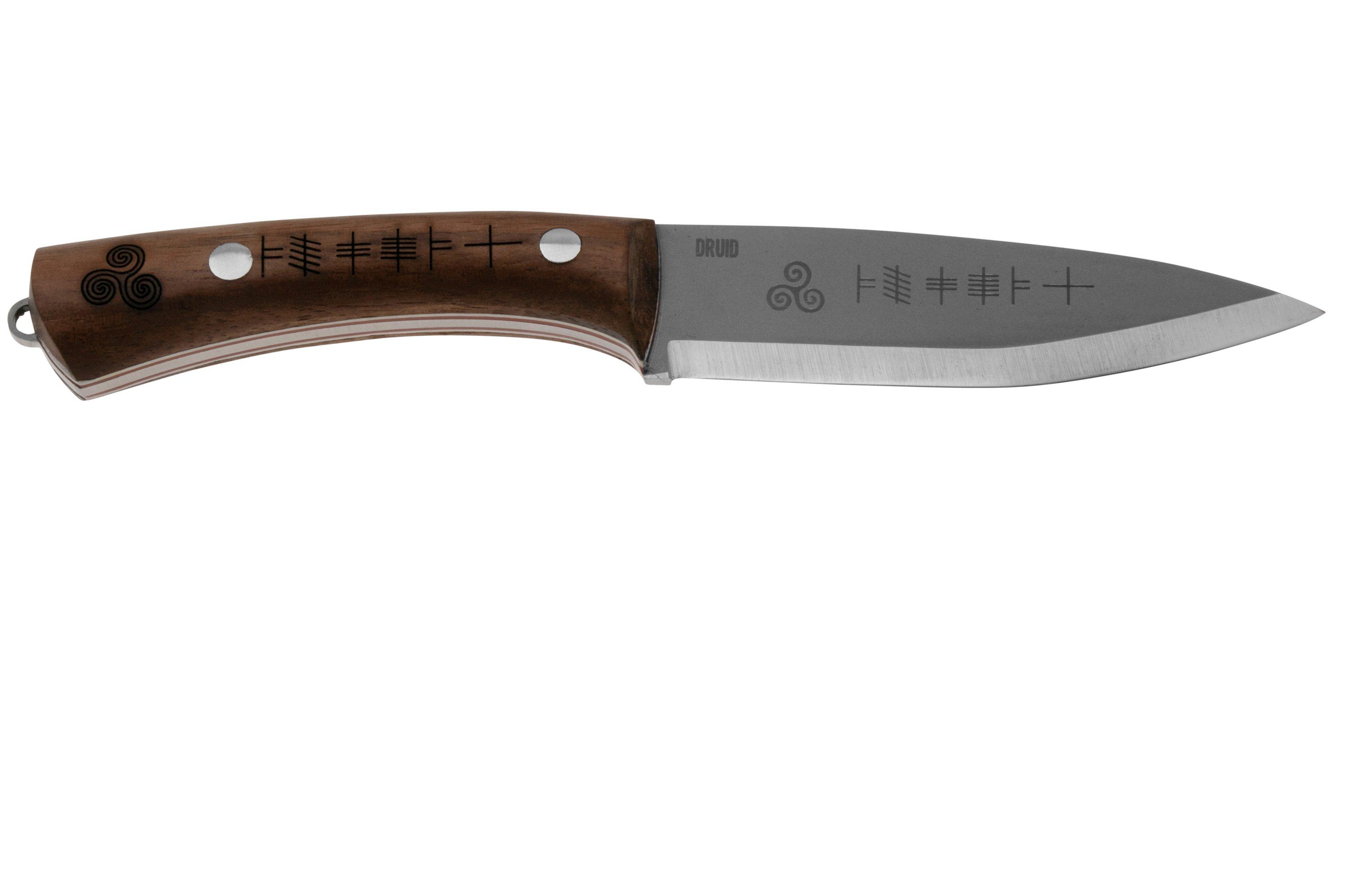 Condor Druid CTK3974-45HC, 1095 Carbon Steel, Walnut Wood, bushcraft ...