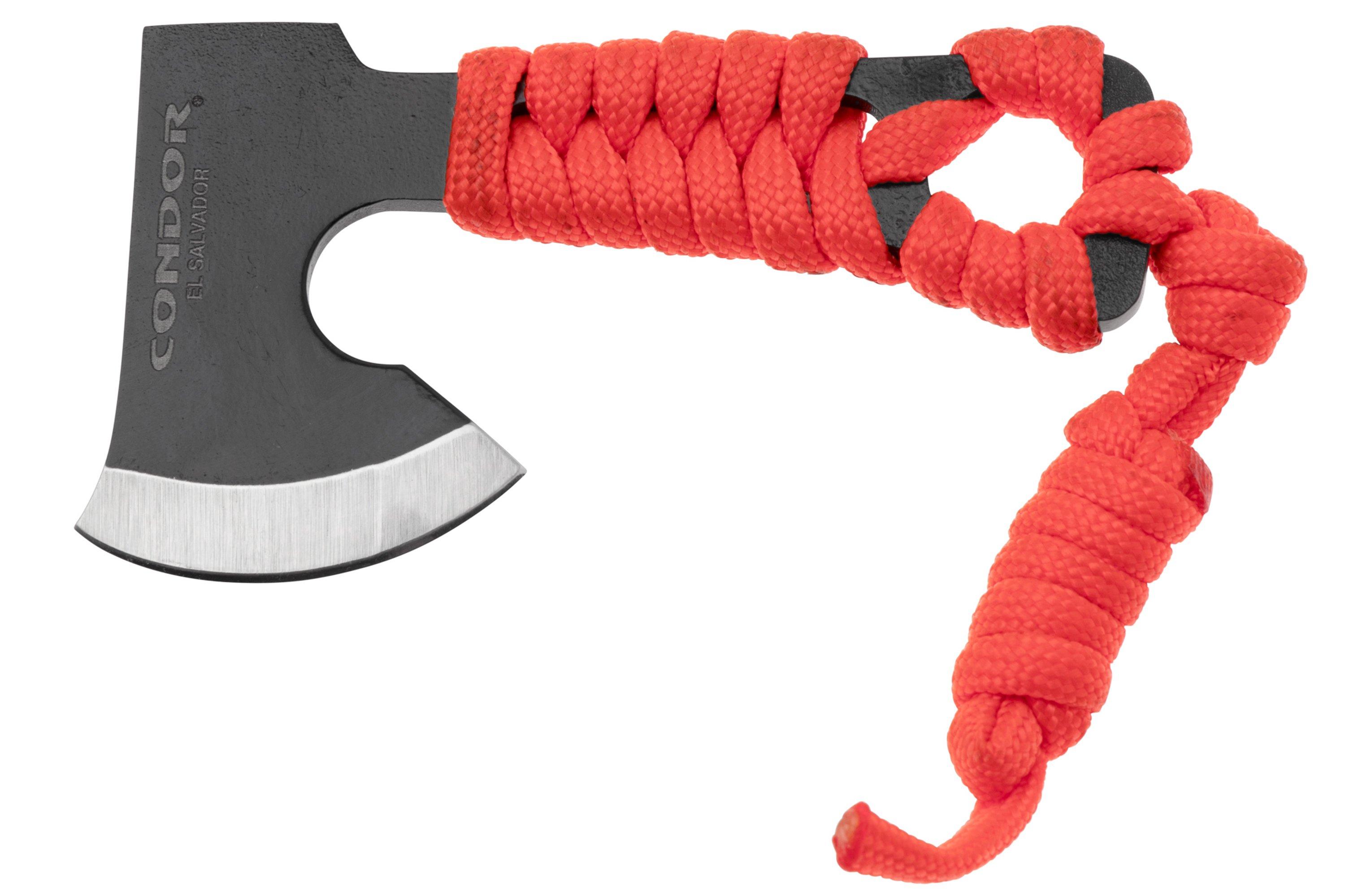 Condor Carlitos Neck Hatchet, CTK820-29-HC, Orange Paracord, Black ...