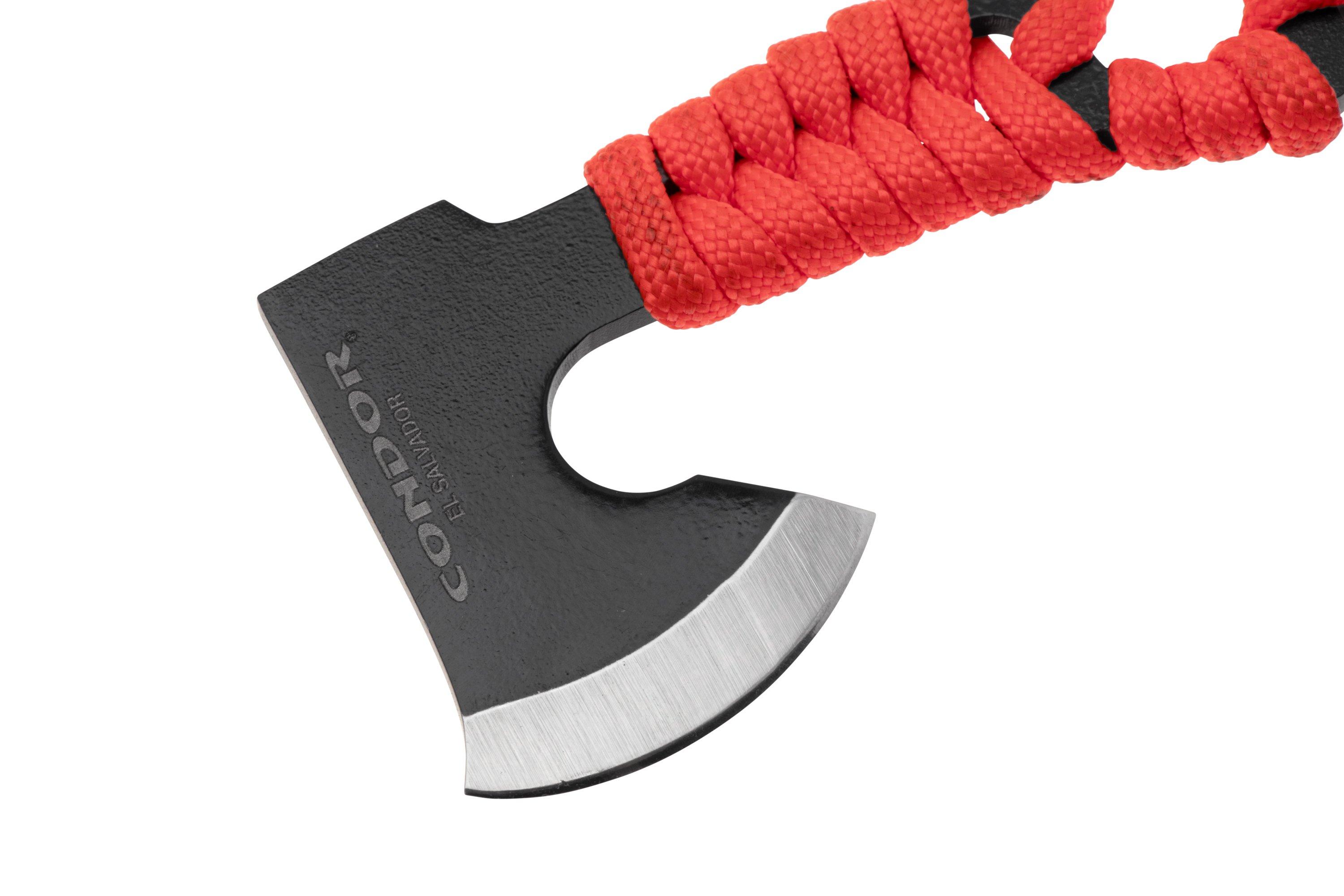 Condor Carlitos Neck Hatchet, CTK820-29-HC, Orange Paracord, Black ...
