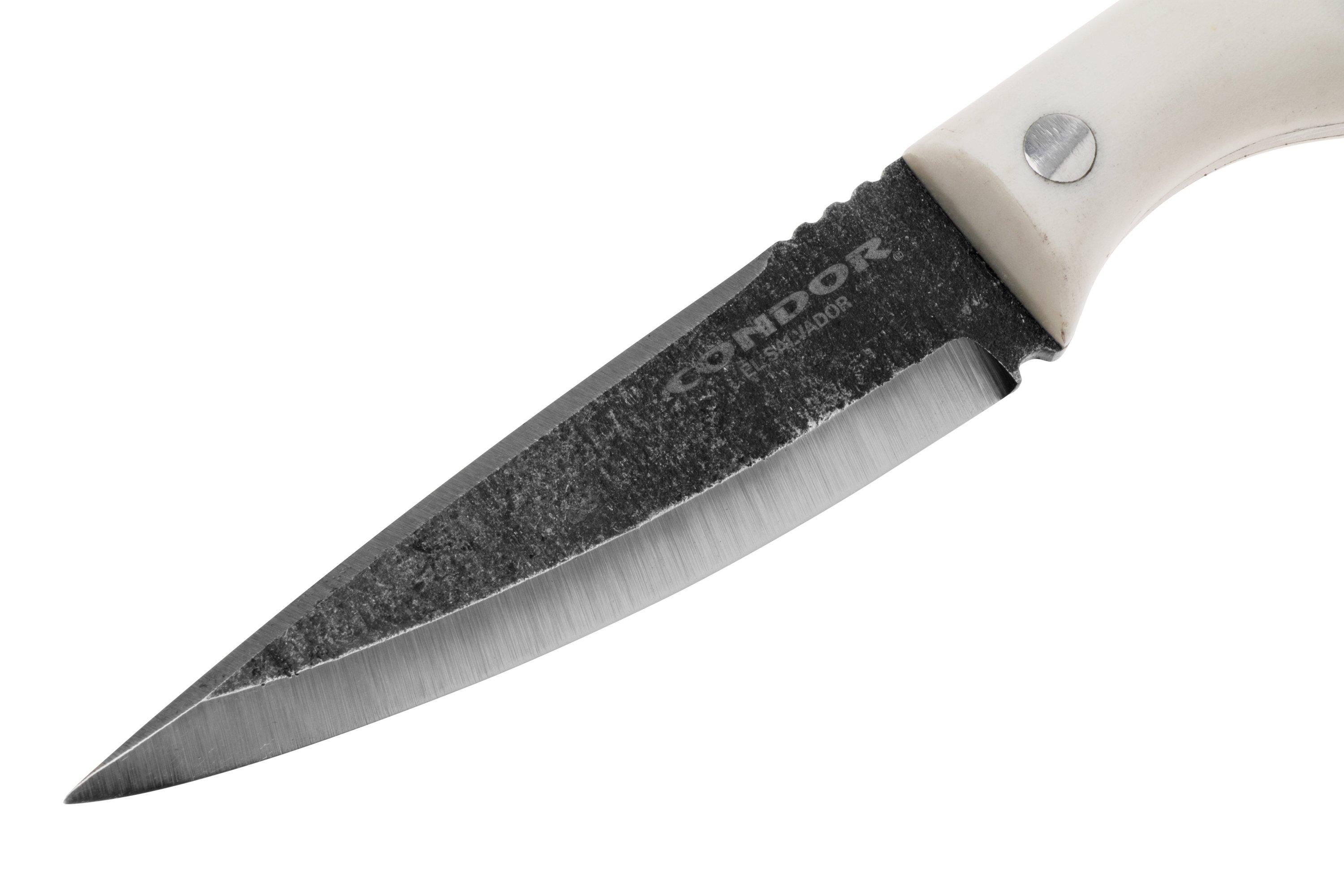 Condor Hawthorn CTK824-83HC, 1095 Carbon Steel, White Polished Micarta ...