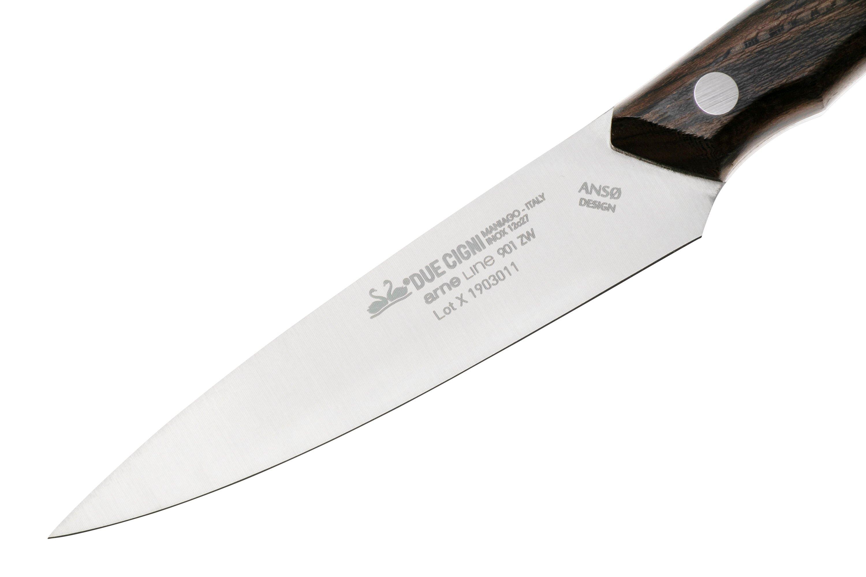 Due Cigni 2C908ZW Arne Line 2-piece paring knife set, Ziricote Wood ...