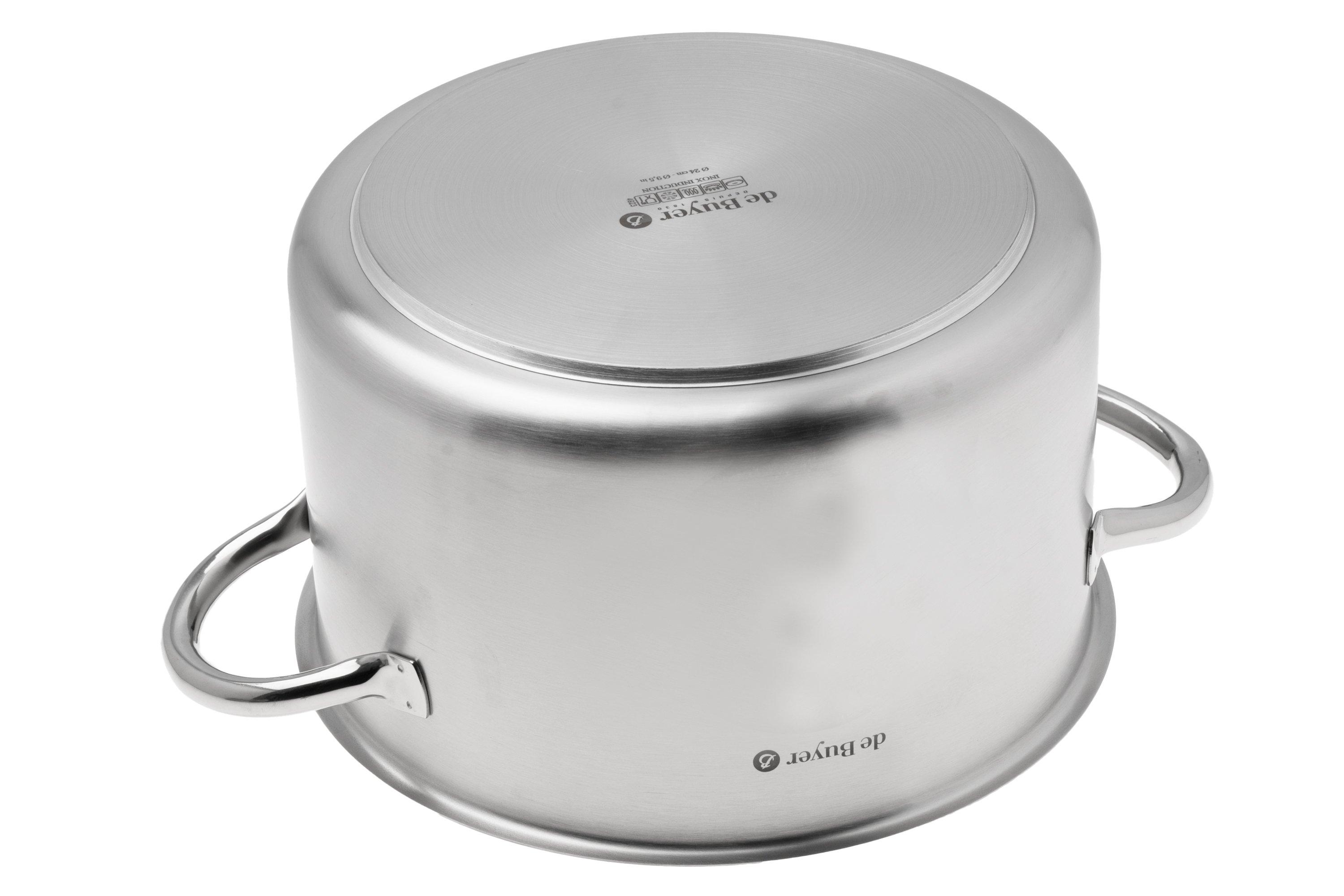 de Buyer Prim’Appety 3506.24 low cooking pot without lid, 24 cm, 5L ...
