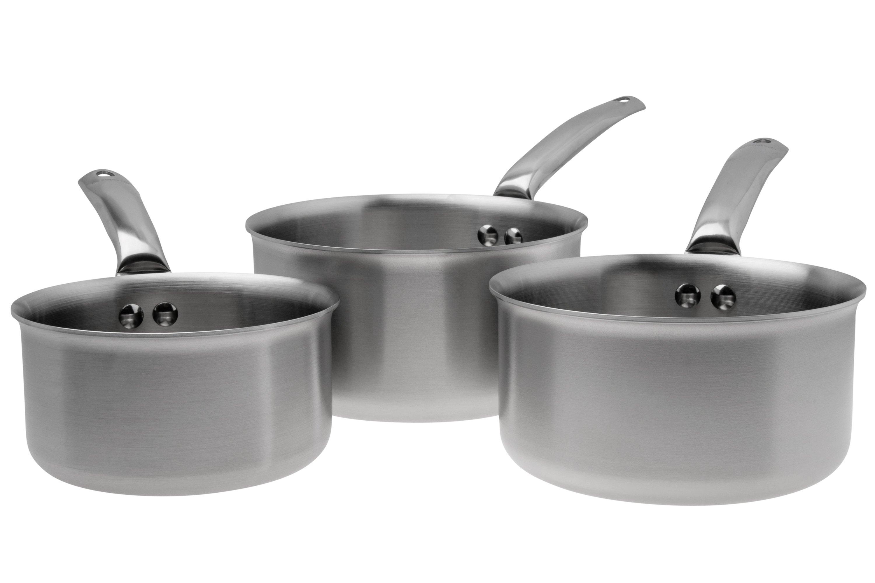 de Buyer Alchimy 3601.03 3-piece saucepan set without lids ...