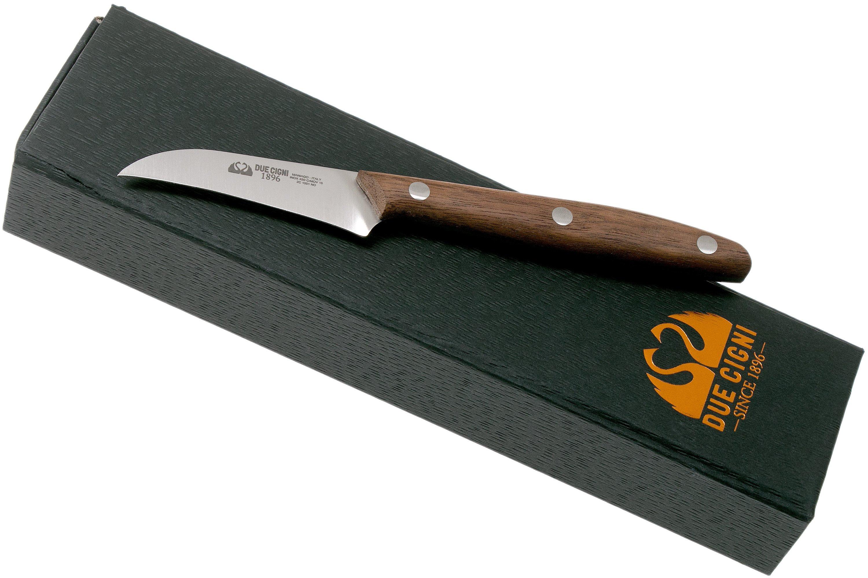 Due Cigni 1896, 2C1001NO peeling knife 7 cm, walnut wood ...