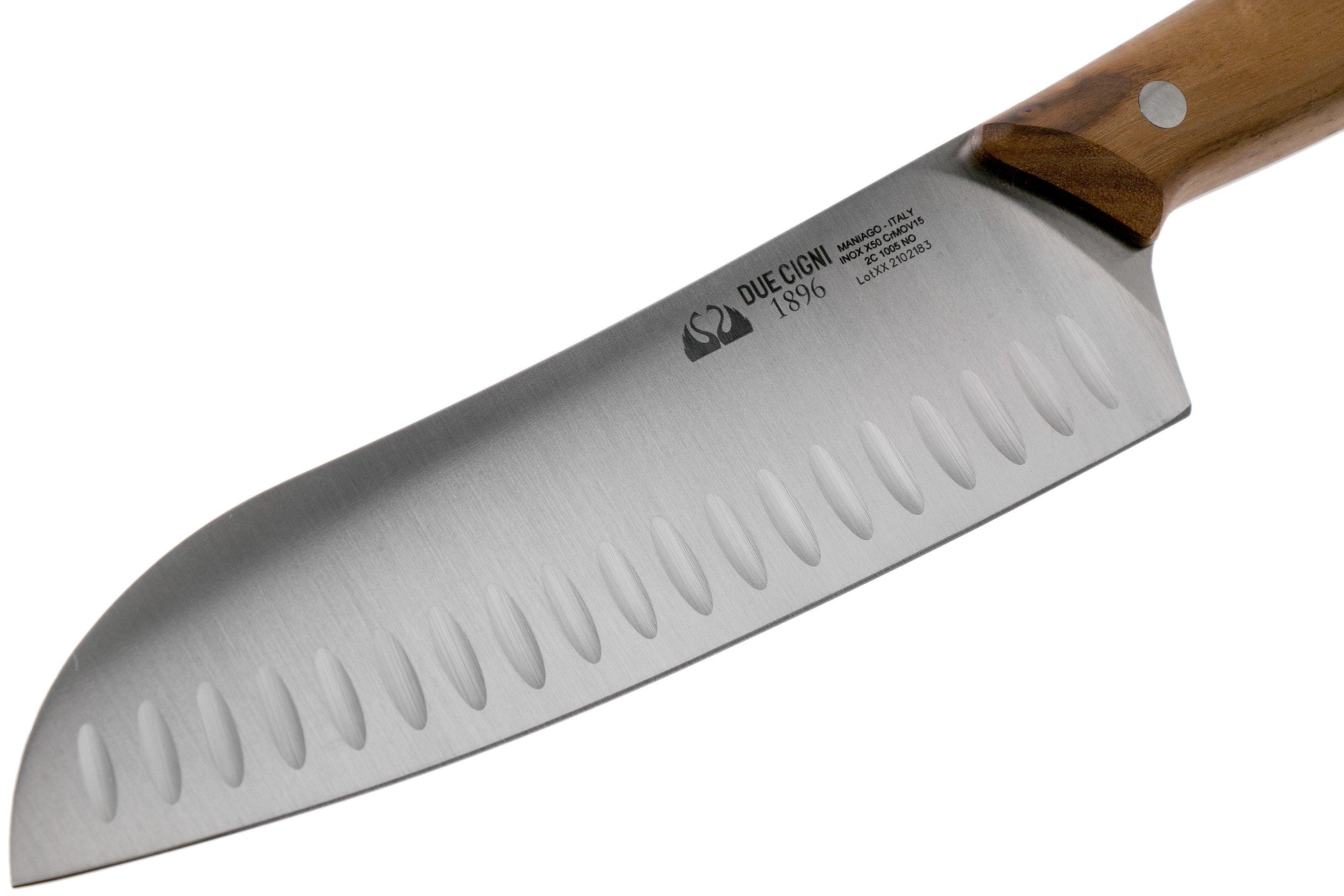 Due Cigni 1896, 2C1005NO Santoku 18 cm, walnut wood | Advantageously ...