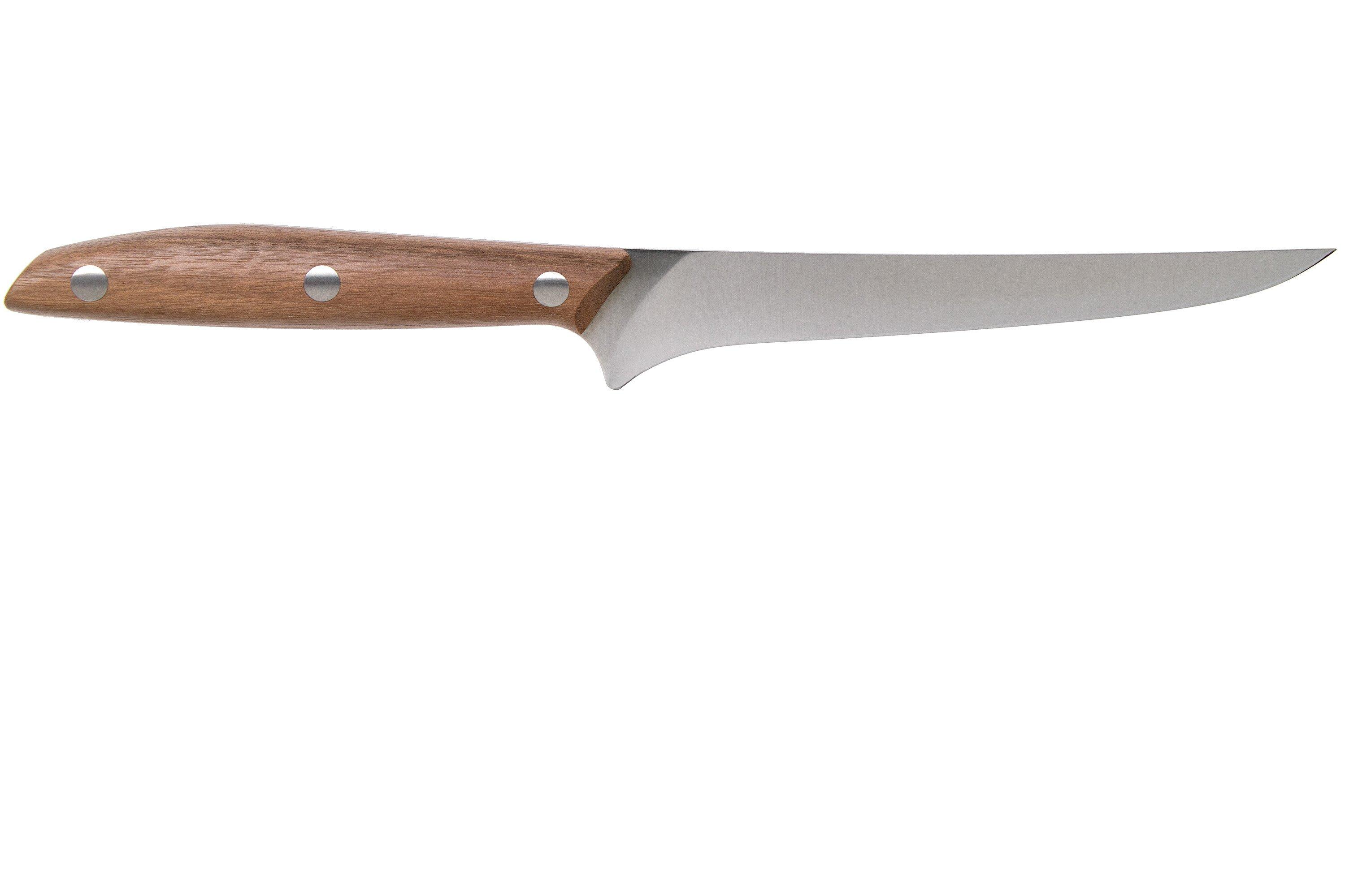 Due Cigni 1896, 2C1006NO boning knife 15 cm, walnut wood ...