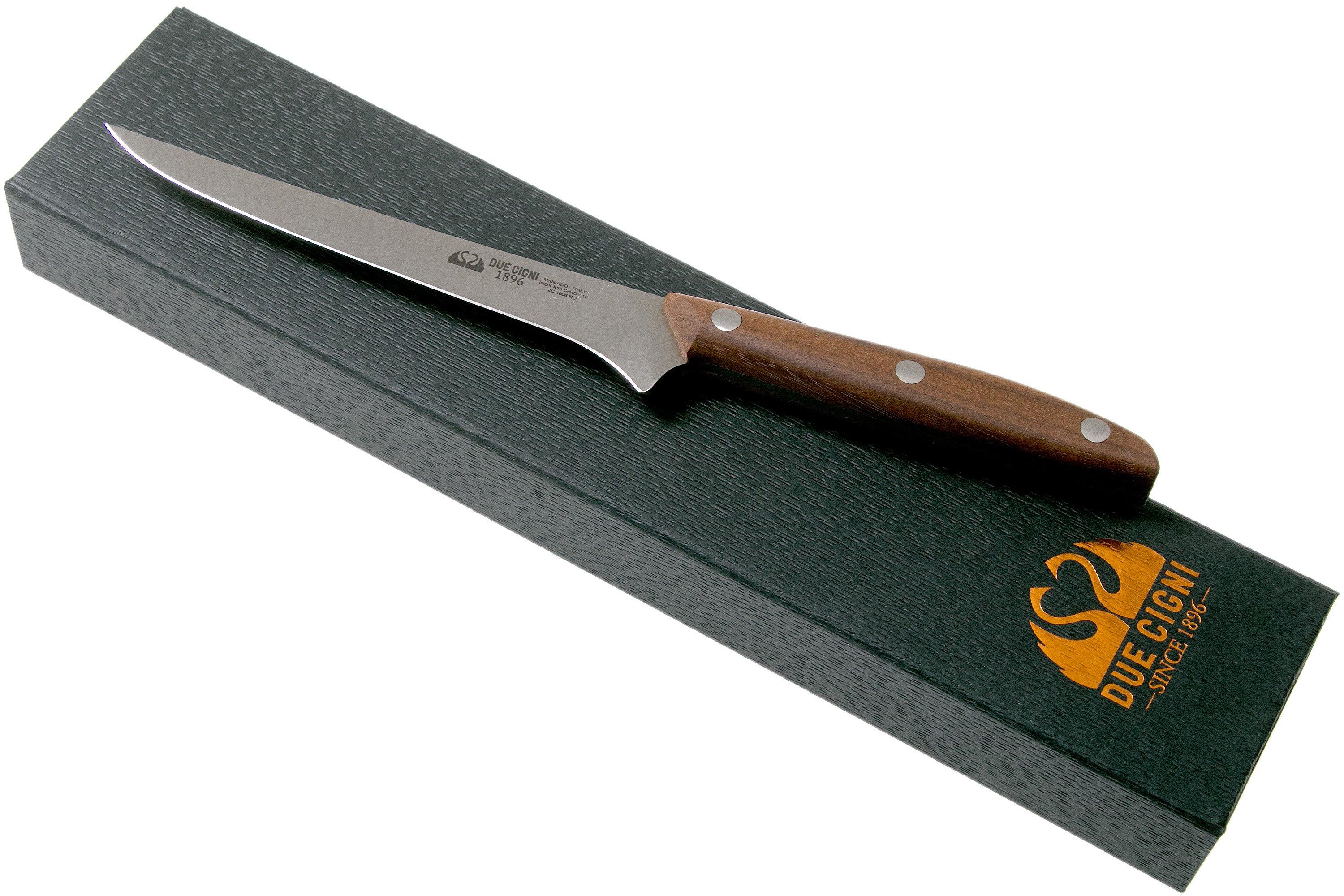 Due Cigni 1896, 2C1006NO boning knife 15 cm, walnut wood ...