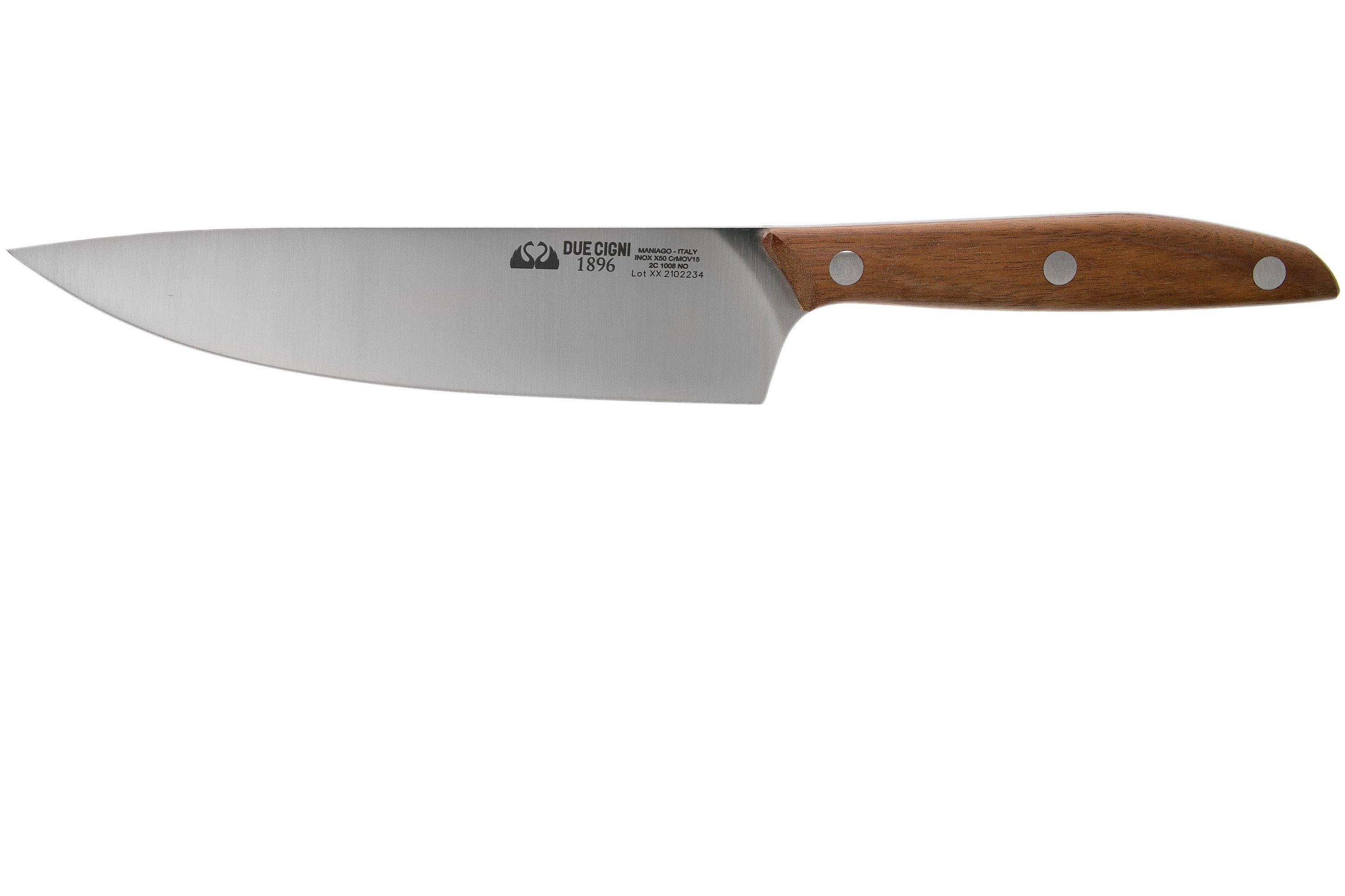 Due Cigni 1896, 2C1008NO chef's knife 15 cm, walnut wood ...
