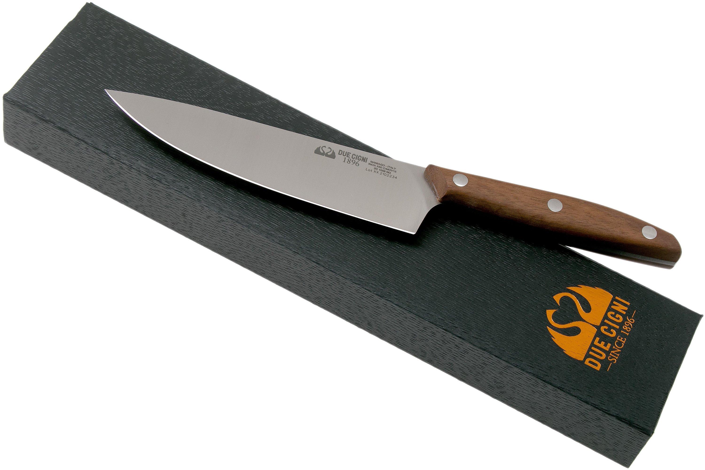 Due Cigni 1896, 2C1008NO chef's knife 15 cm, walnut wood ...