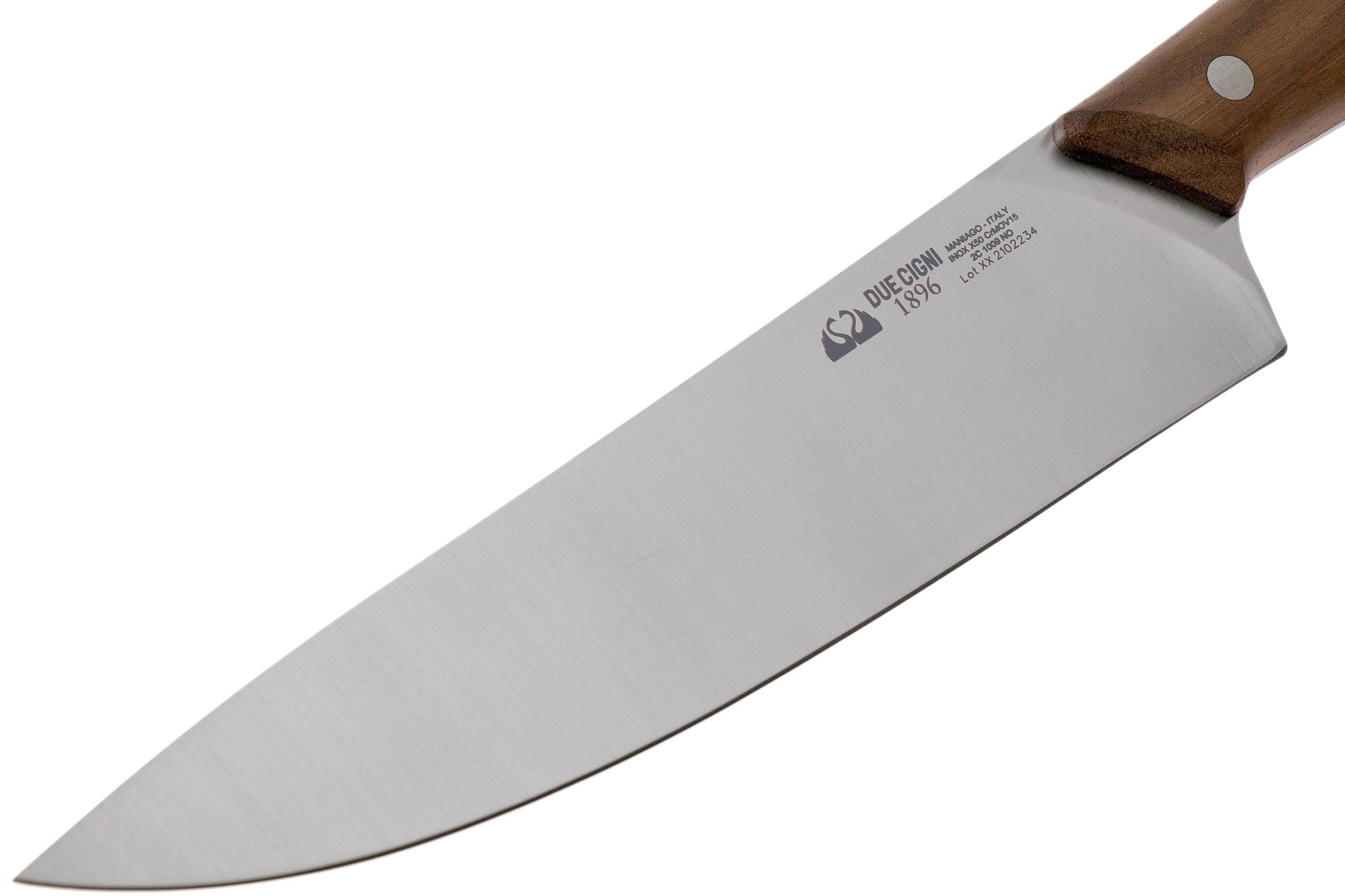 Due Cigni 1896, 2C1009NO chef's knife 20 cm, walnut wood ...