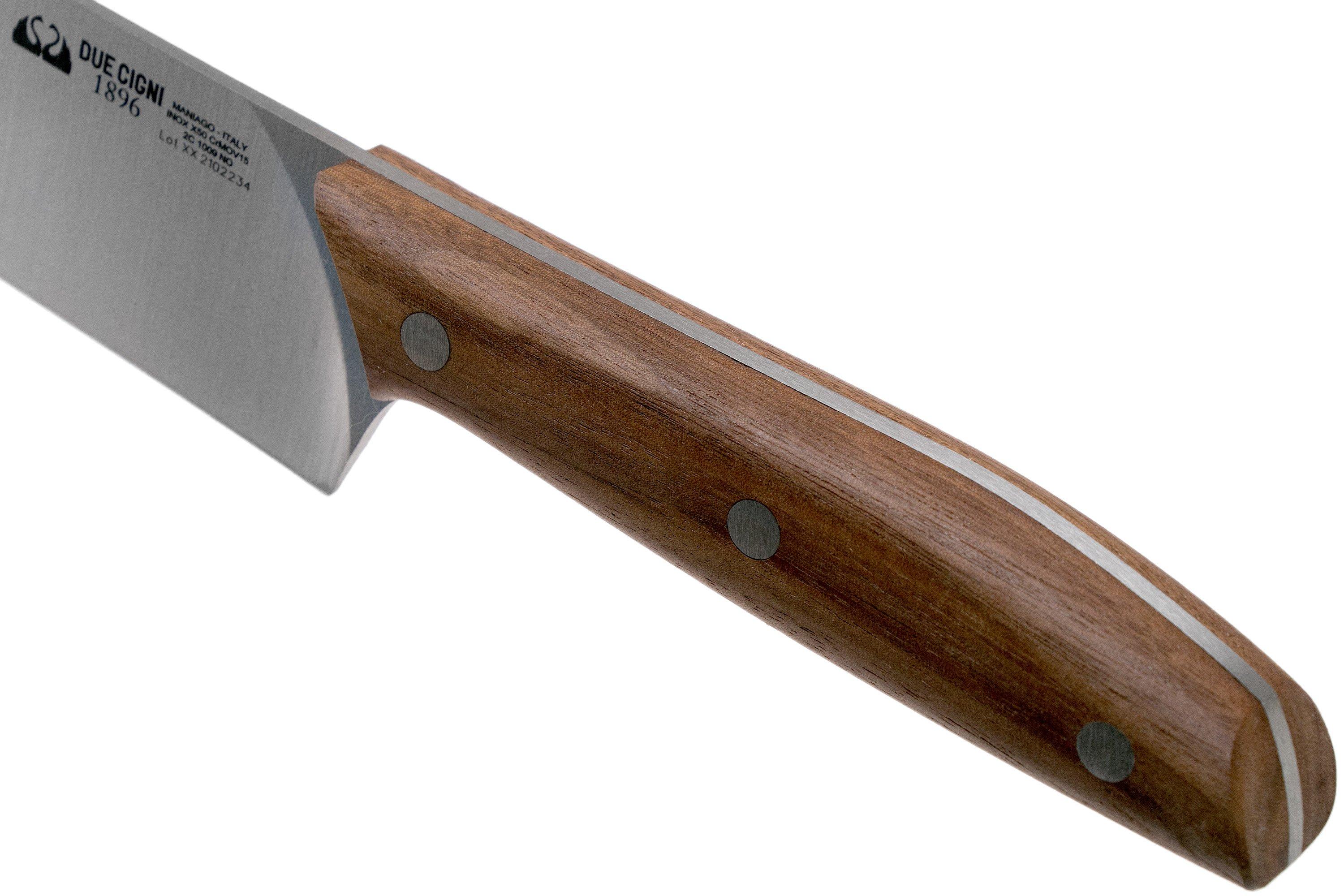 Due Cigni 1896, 2C1009NO chef's knife 20 cm, walnut wood ...