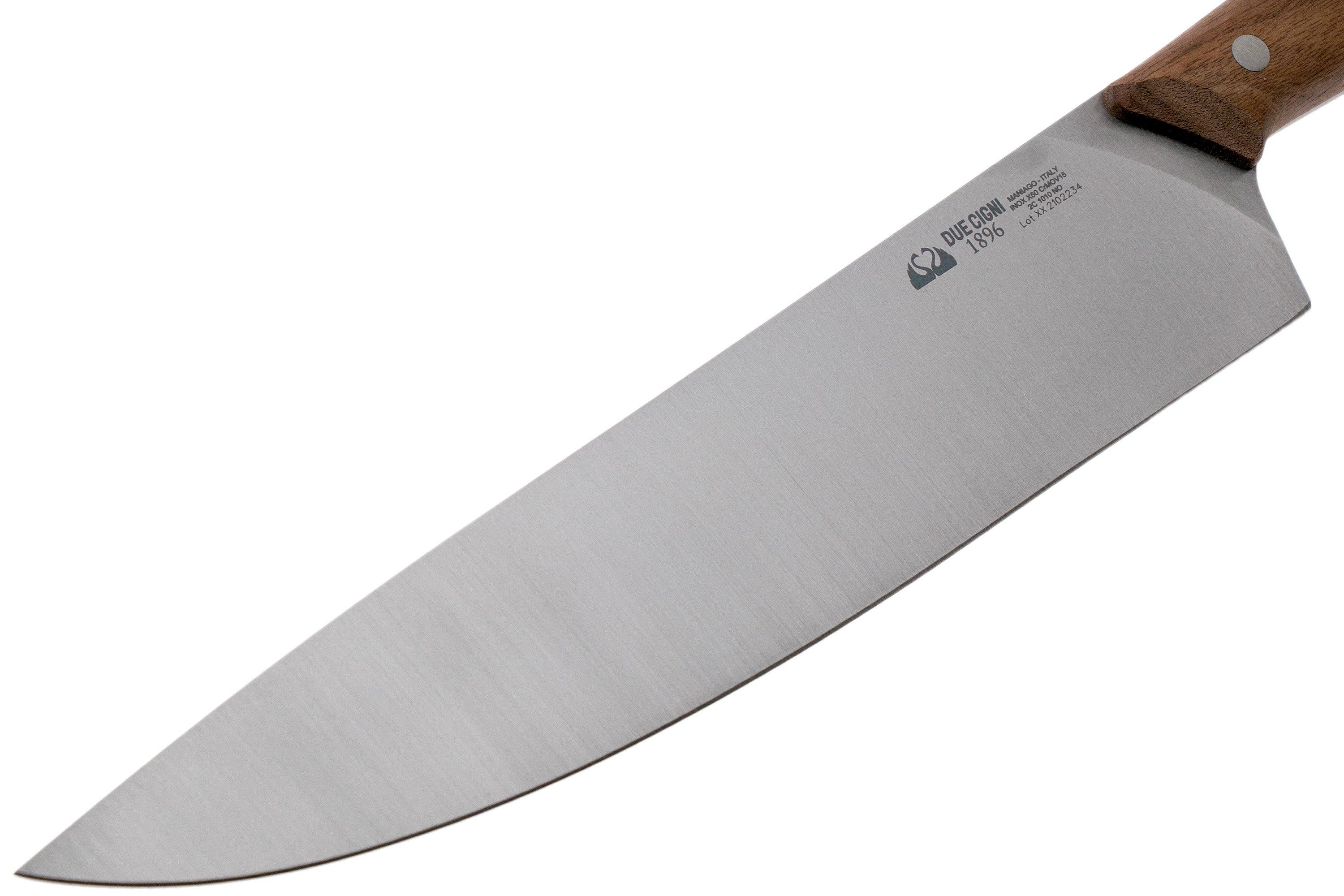 Due Cigni 1896, 2C1010NO chef's knife 25 cm, walnut wood ...