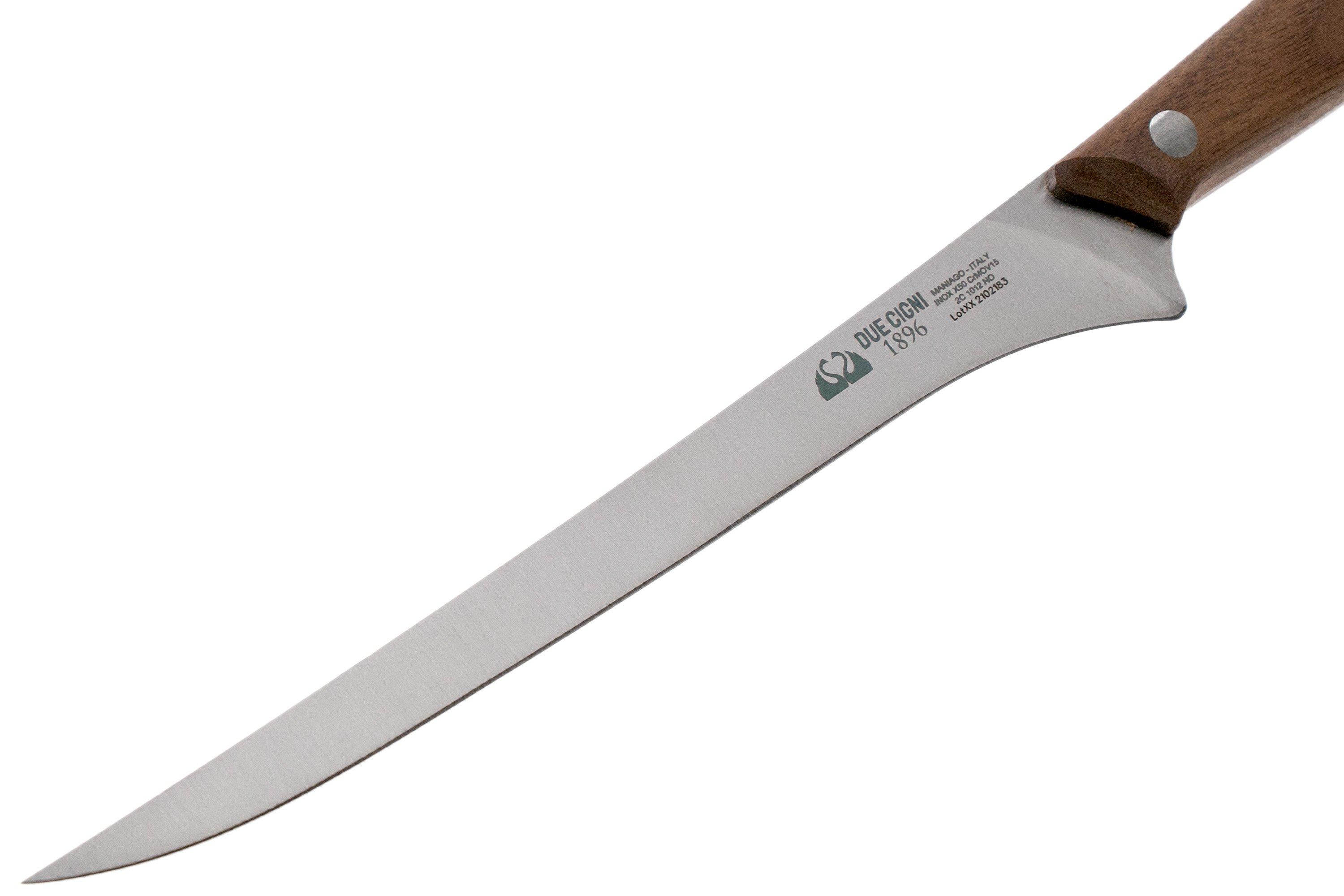 Due Cigni 1896, 2C1012NO filleting knife 18 cm, walnut wood ...