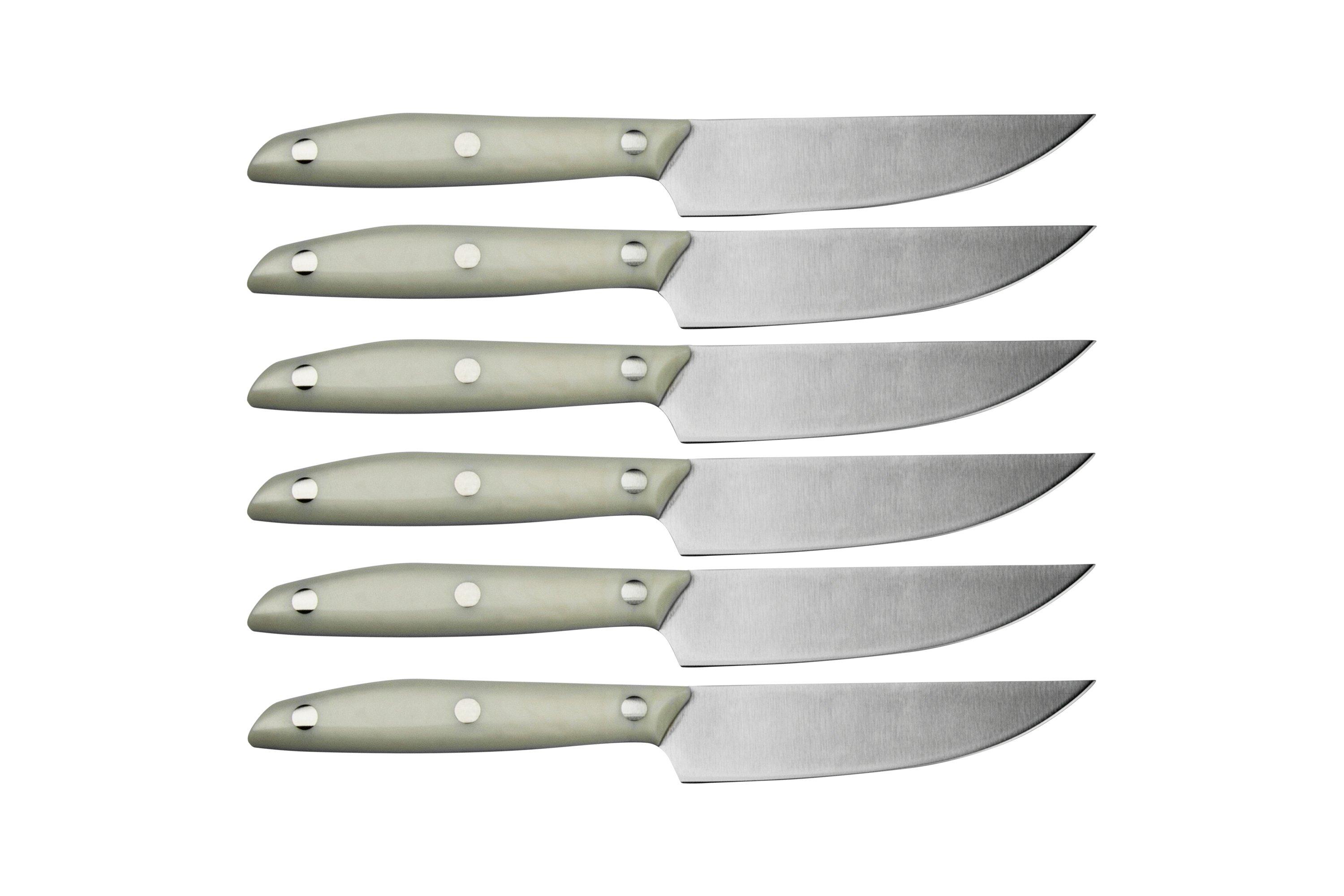 Due Cigni 1896 America 2C1019WSET6, 6-piece steak knife set, white ...