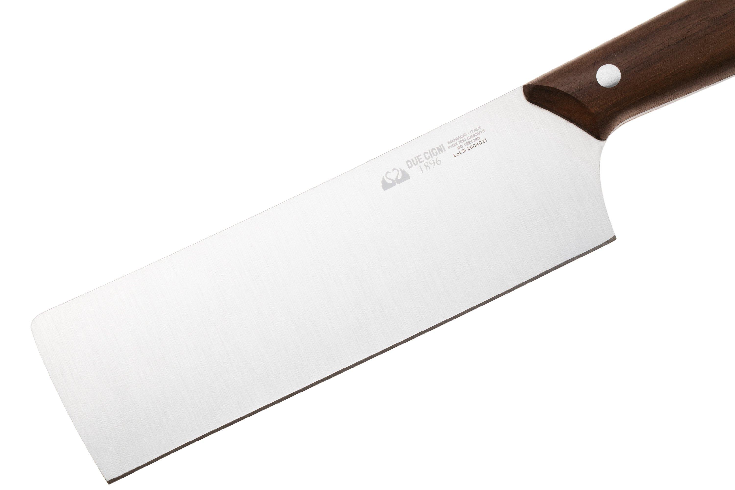 Due Cigni 1896, 2C1021NO nakiri 16.5 cm, walnut wood | Advantageously ...