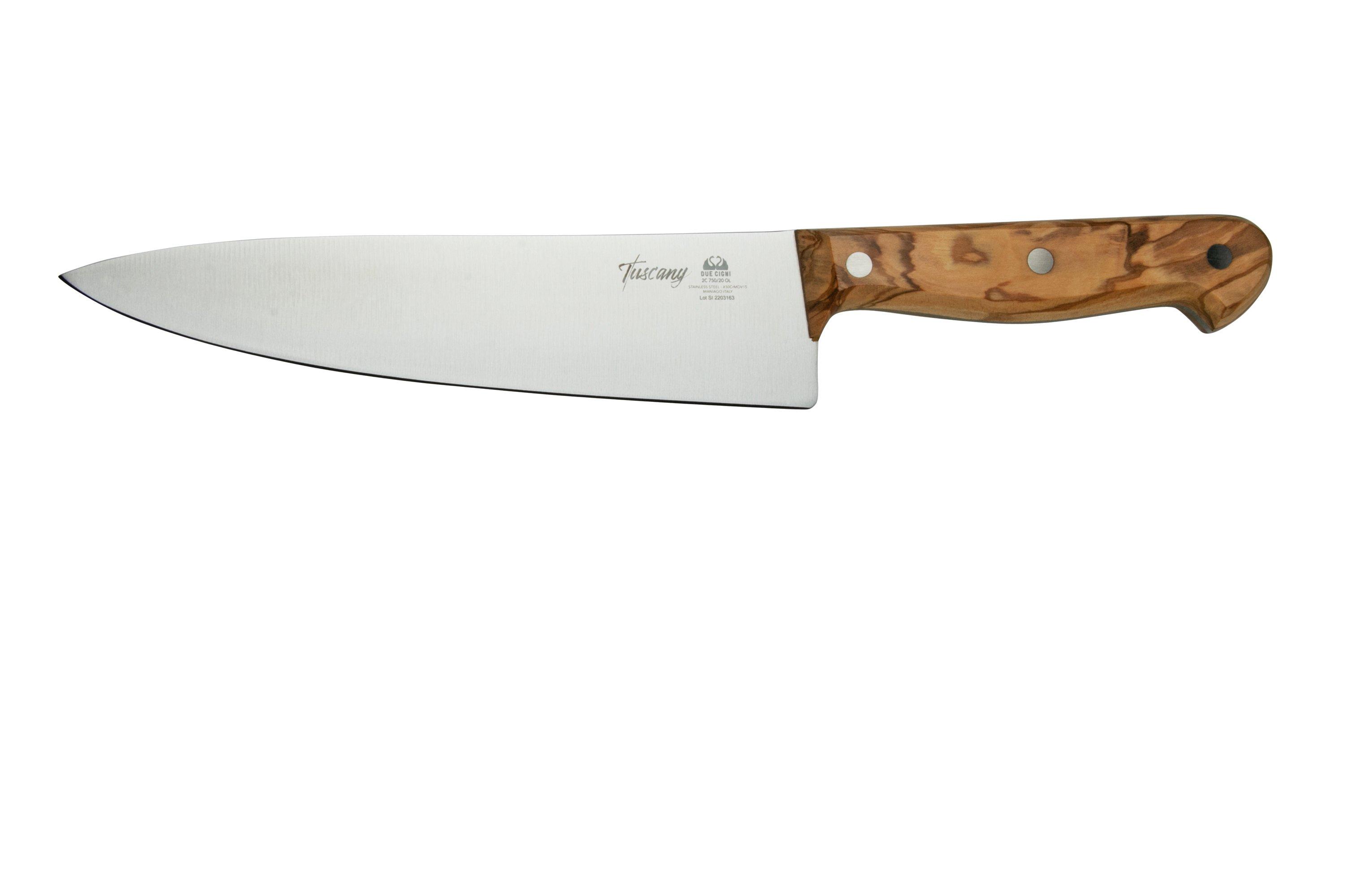 Due Cigni Tuscany 2C750-20OL chef's knife 20 cm olive wood ...