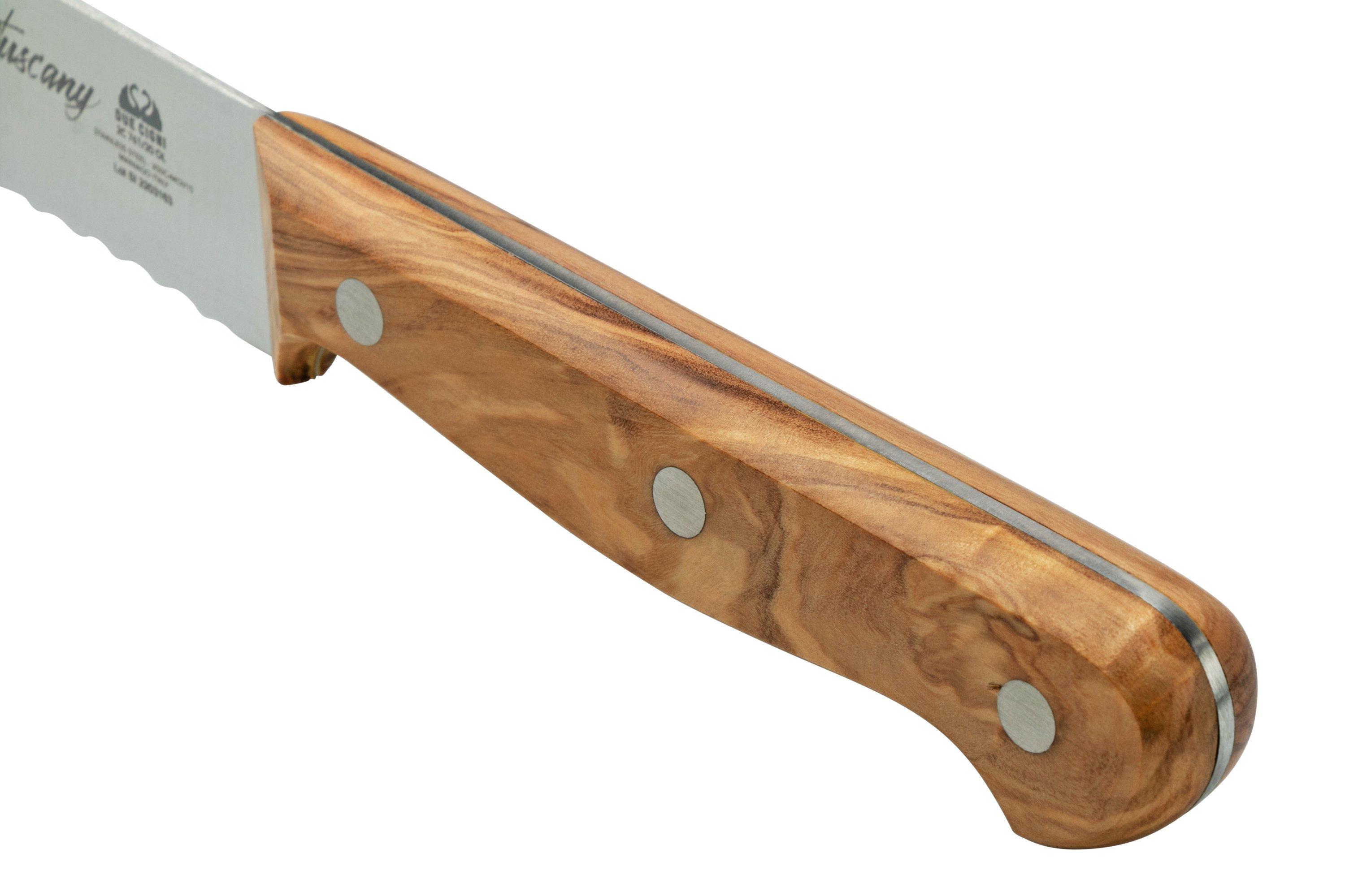 Due Cigni Tuscany 2C761-20OL bread knife 20 cm olive wood ...