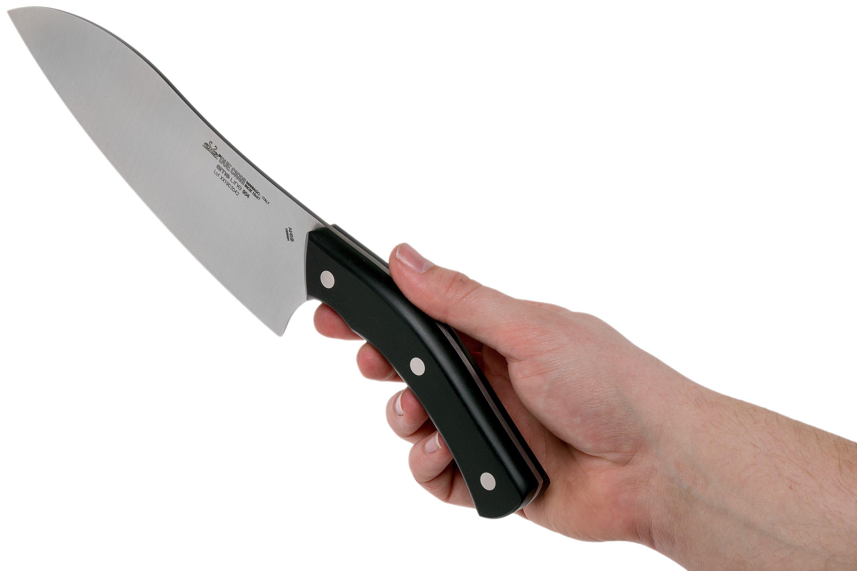 Due Cigni Arne Line santoku 19 cm, black | Advantageously shopping at ...