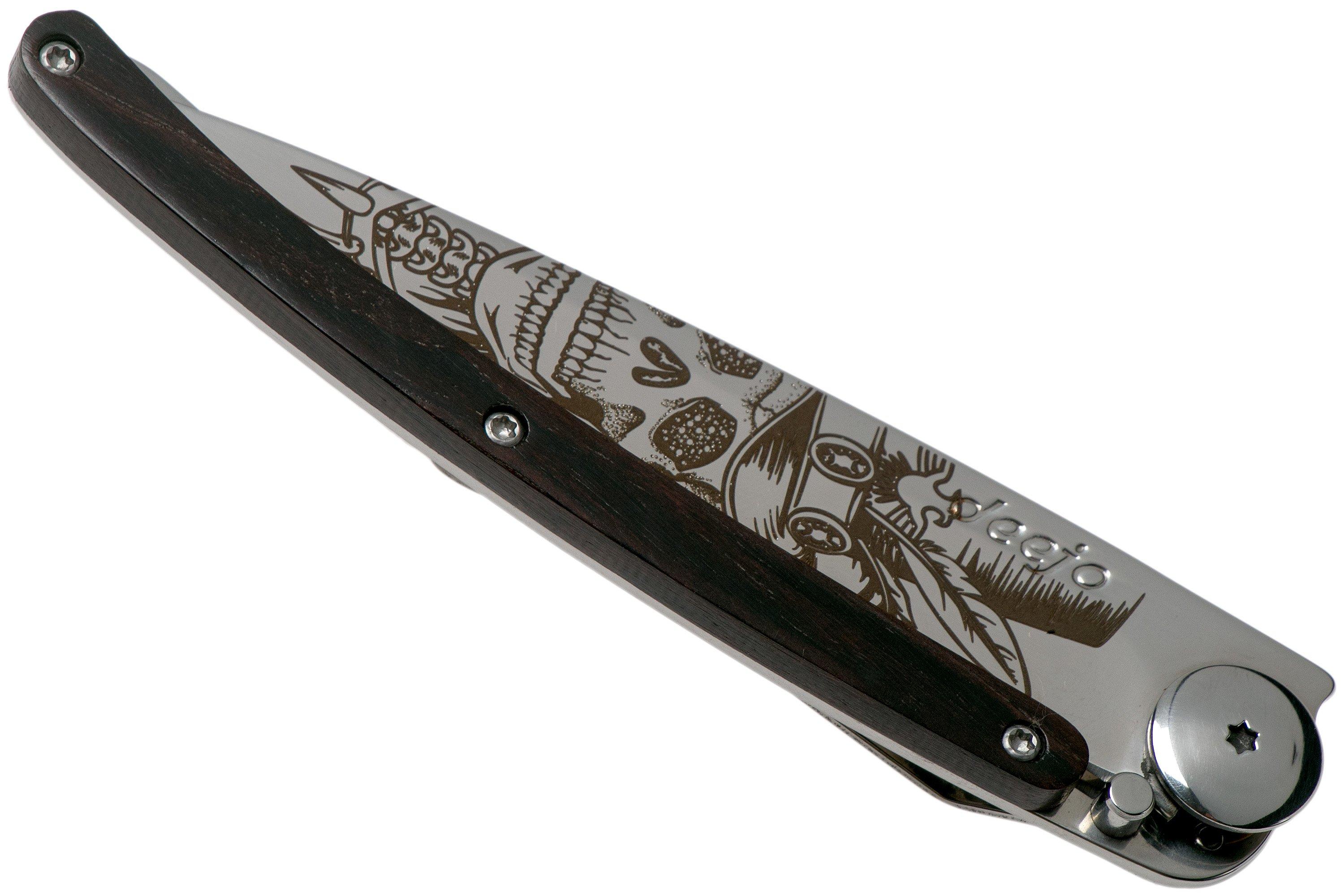 Deejo Tattoo 37g, Mirror Ebony, Dandy Skull 1AB000103 navaja | Compras ...