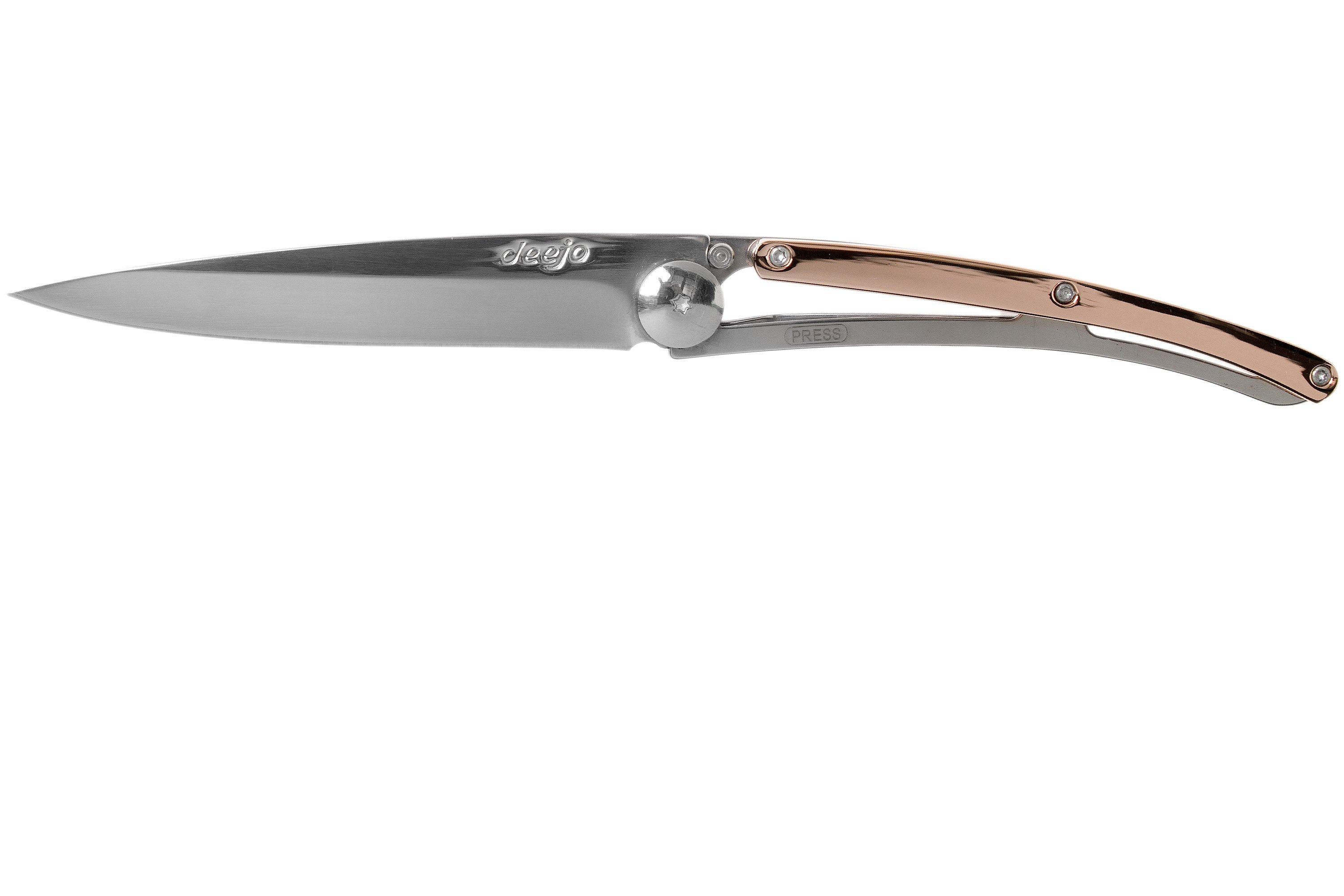 Deejo Gold 37g, Pink Gold Gilded 1AM000012 pocket knife ...