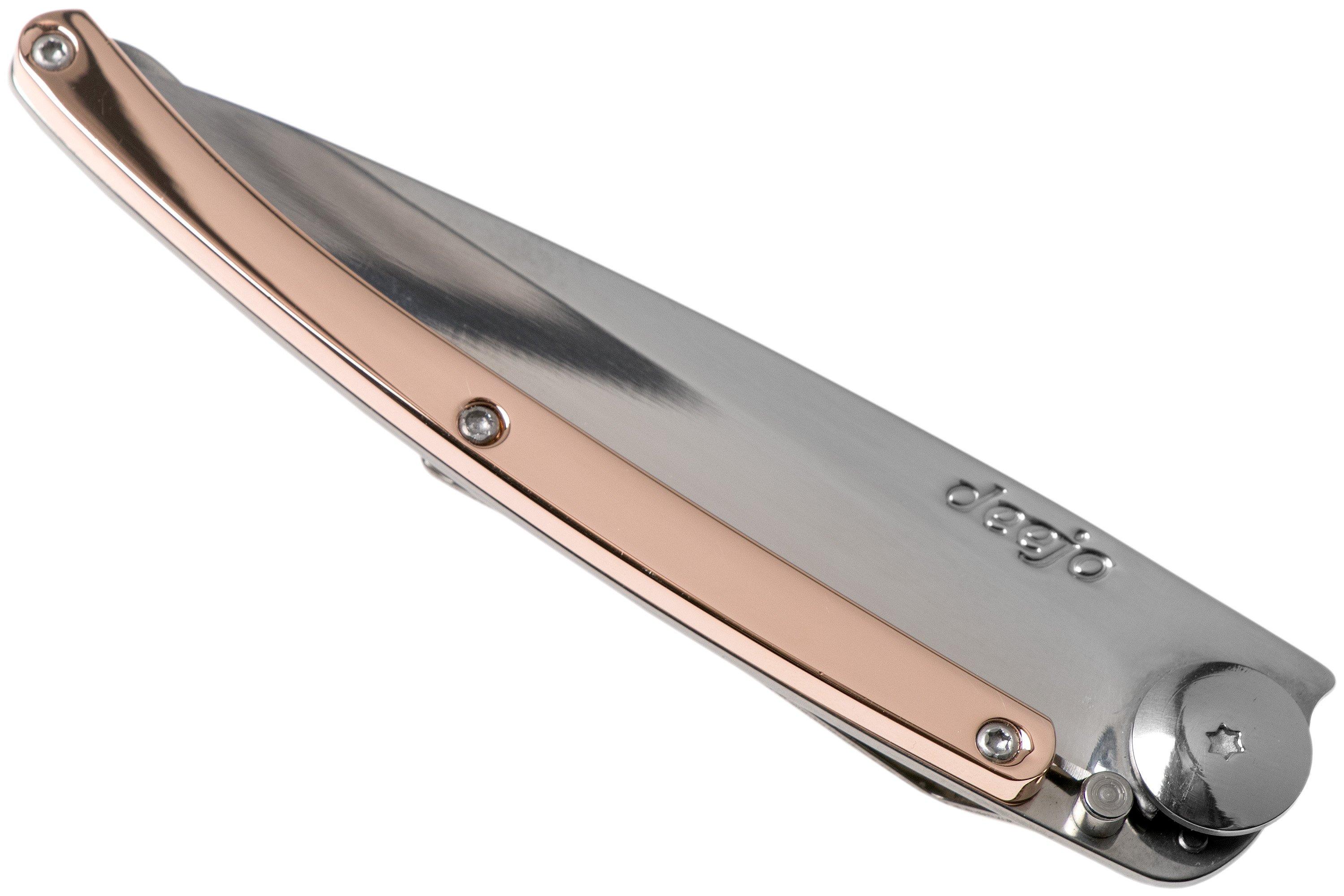 Deejo Gold 37g, Pink Gold Gilded 1AM000012 pocket knife ...