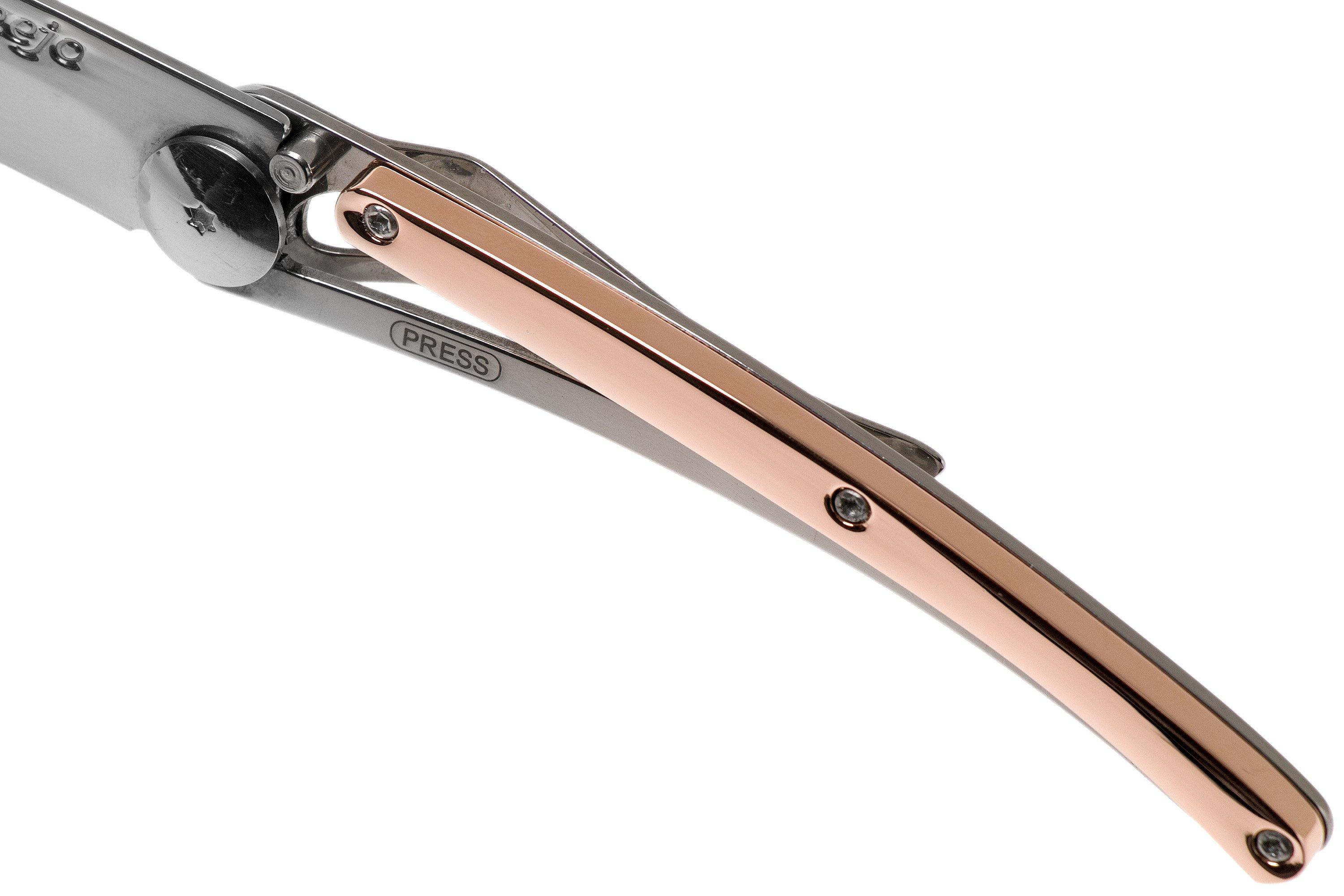 Deejo Gold 37g, Pink Gold Gilded 1AM000012 pocket knife ...