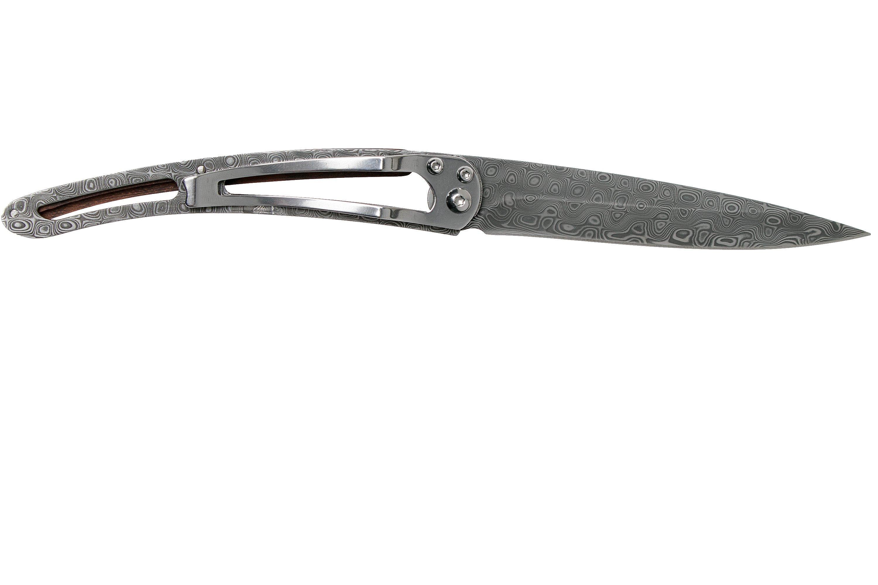 Deejo Prestige Damascus 37g, Snakewood 1DB007 pocket knife ...