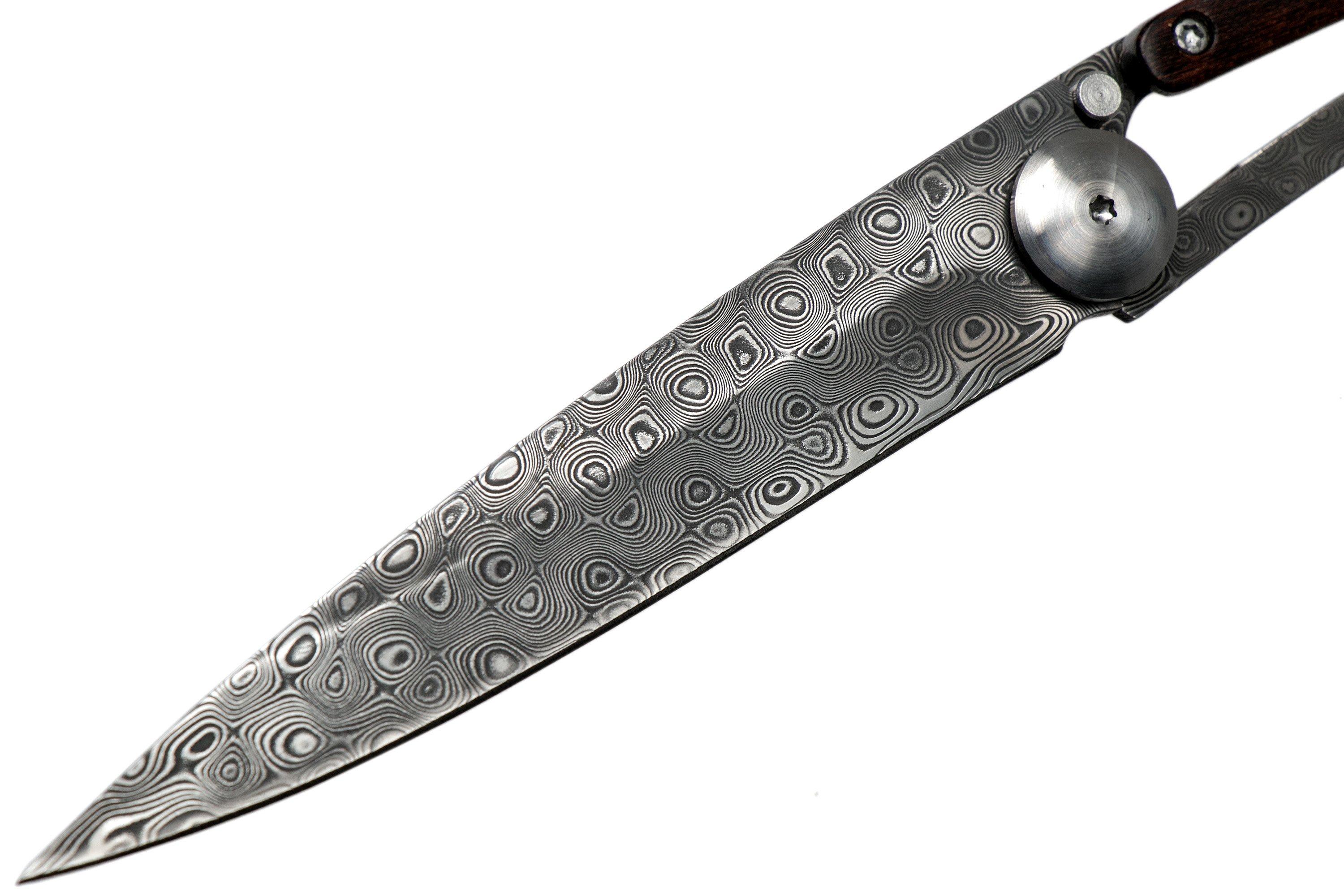 Deejo Prestige Damascus 37g, Snakewood 1DB007 pocket knife ...