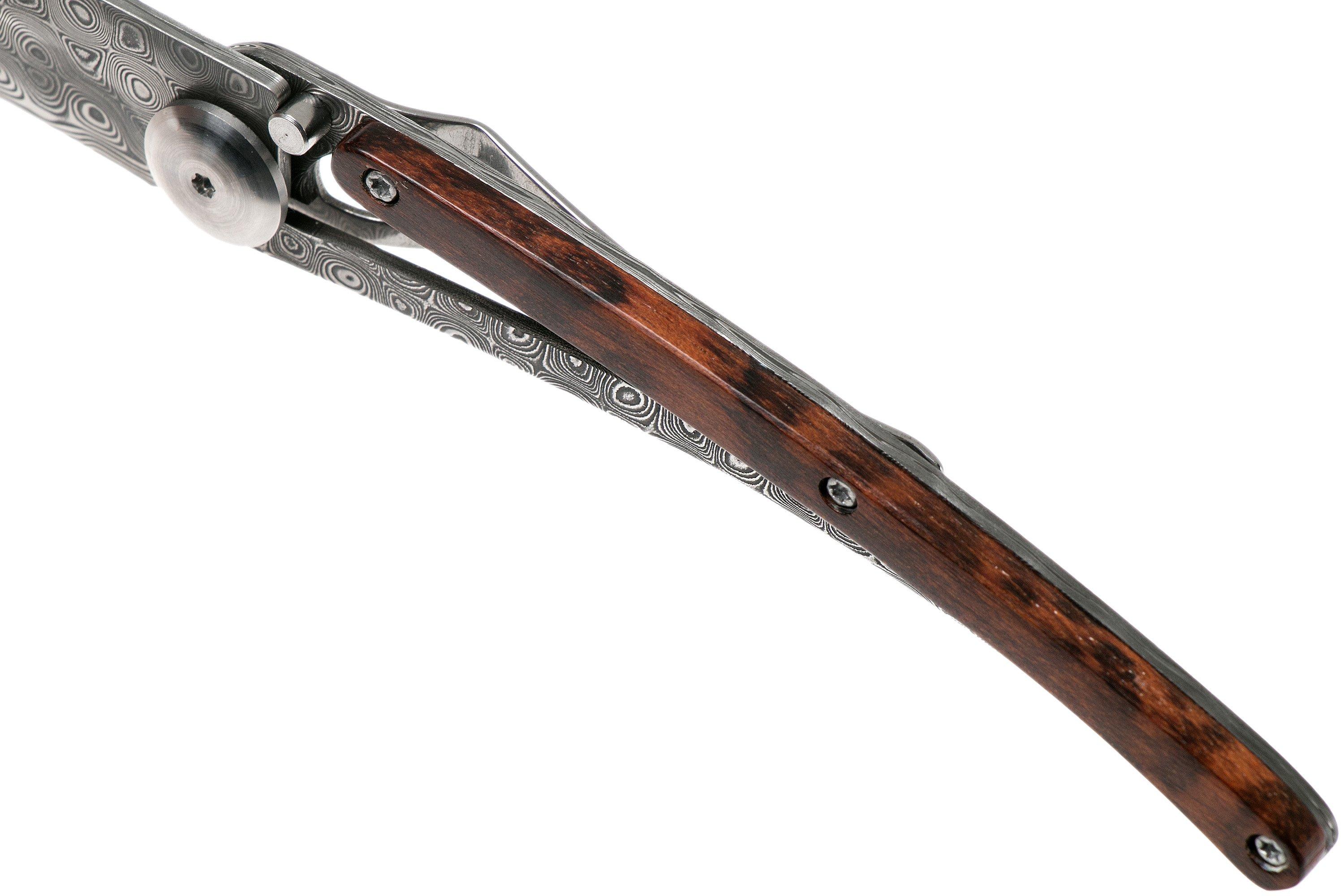 Deejo Prestige Damascus 37g, Snakewood 1DB007 pocket knife ...