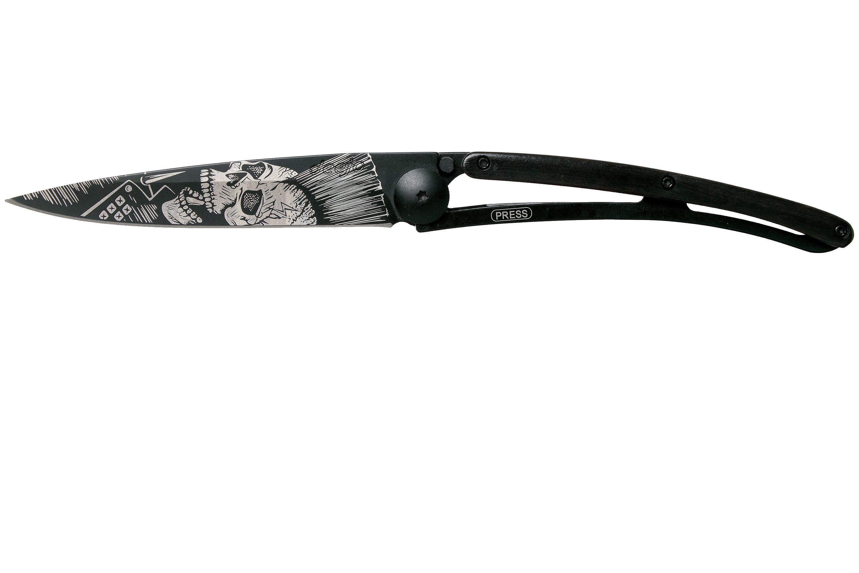 Deejo Tattoo Black 37g, Ebony, Punk 1GB000148 pocket knife ...
