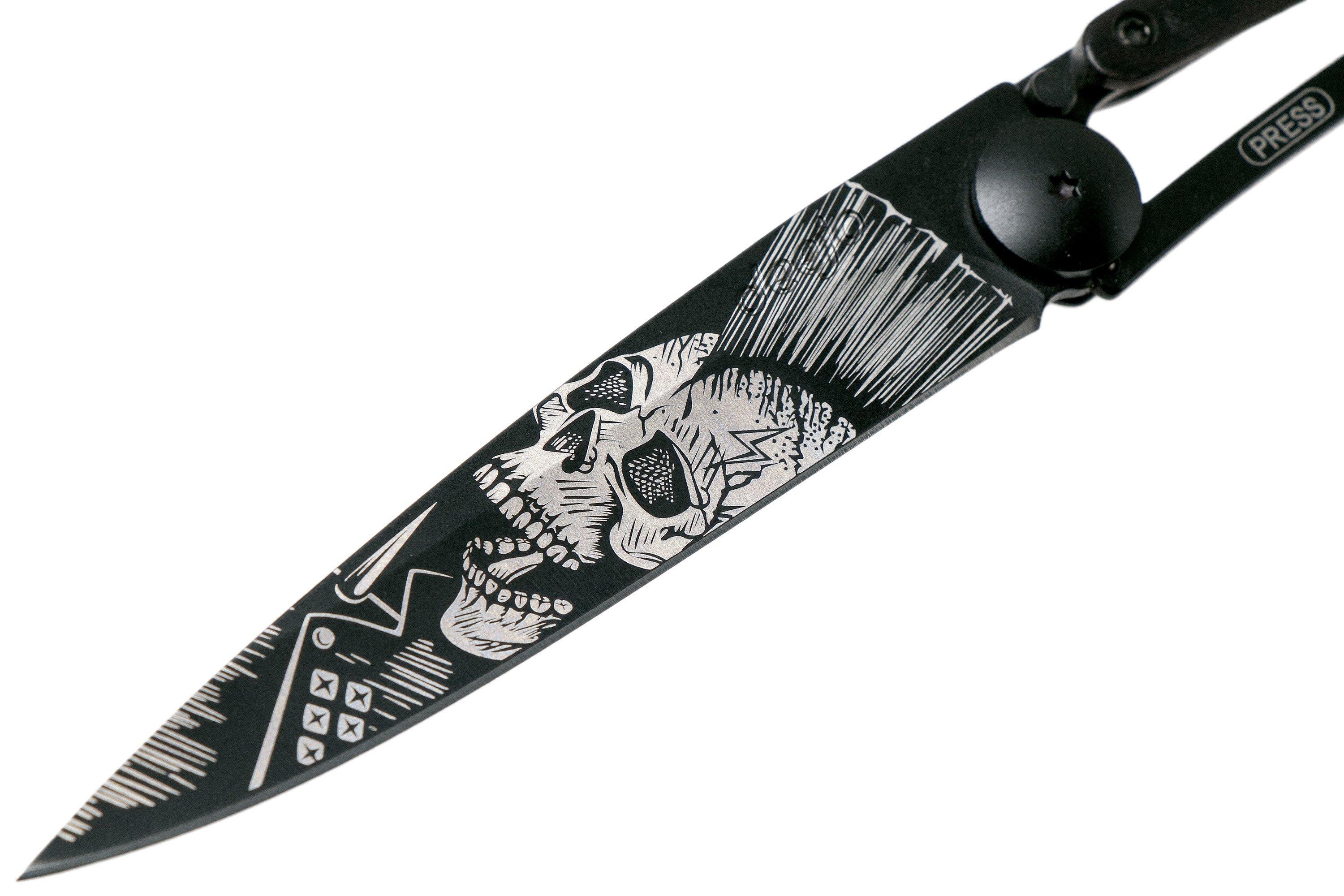 Deejo Tattoo Black 37g, Ebony, Punk 1GB000148 pocket knife ...