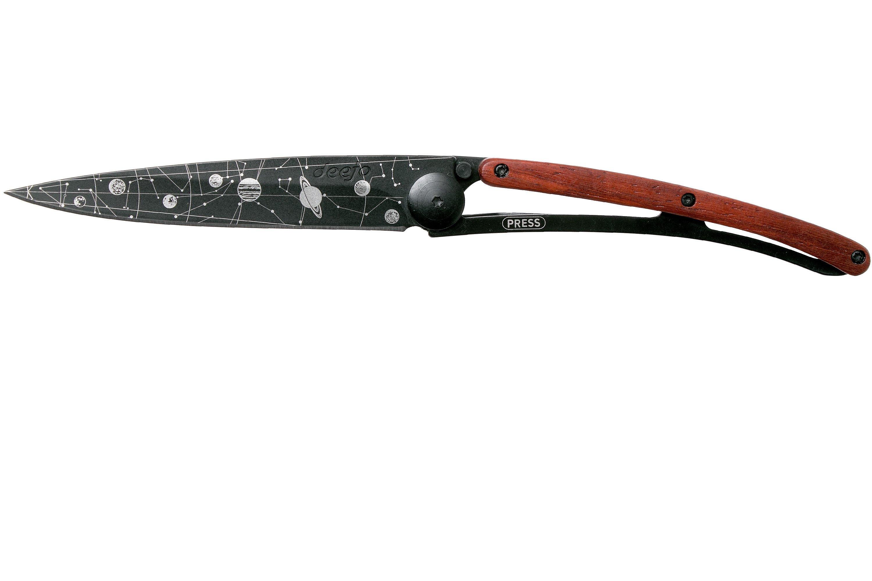 Deejo Tattoo Black 37g, Coralwood, Astro 1GB124 pocket knife ...