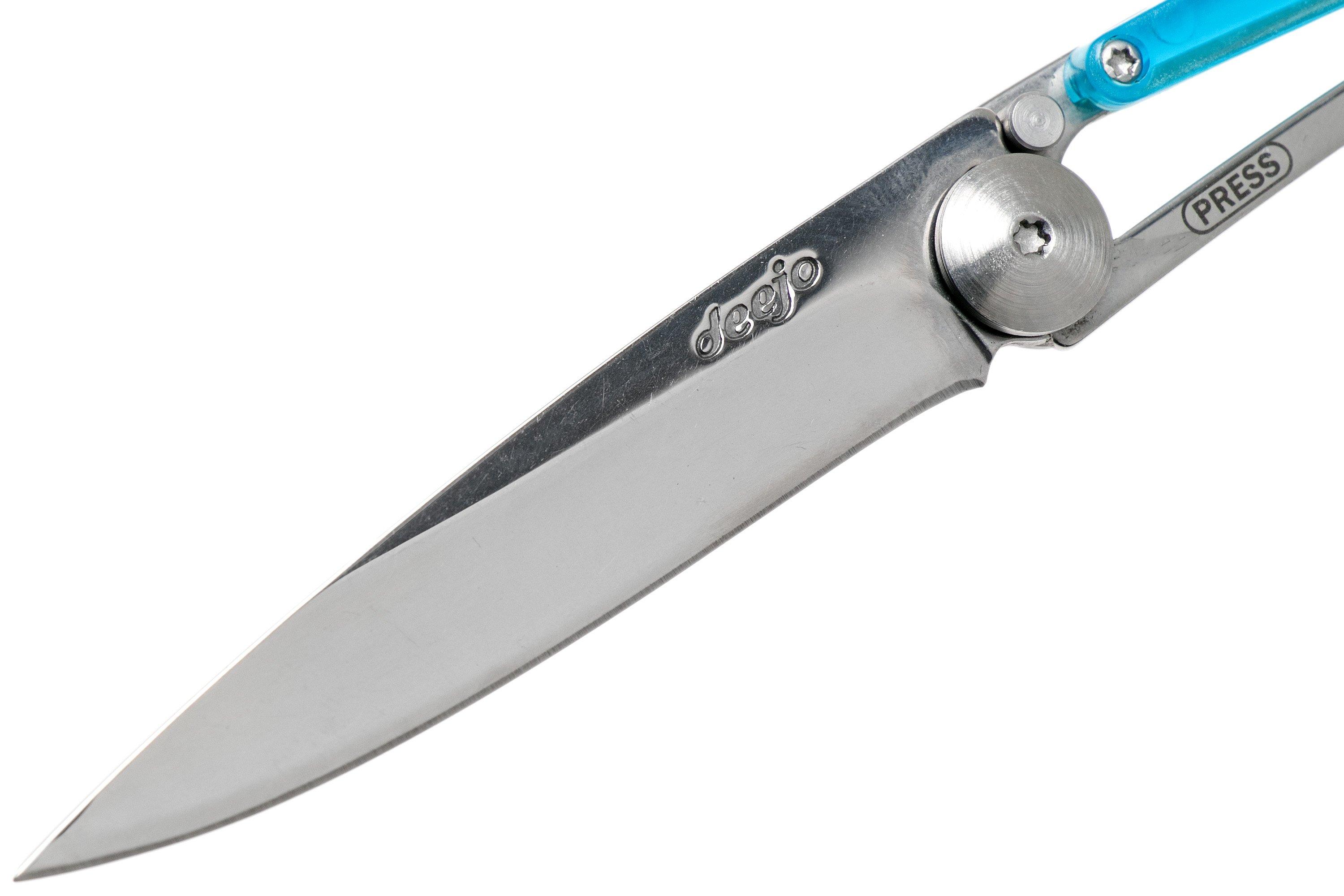 Deejo Colours 27g, Blue 9AP010 pocket knife | Advantageously shopping ...