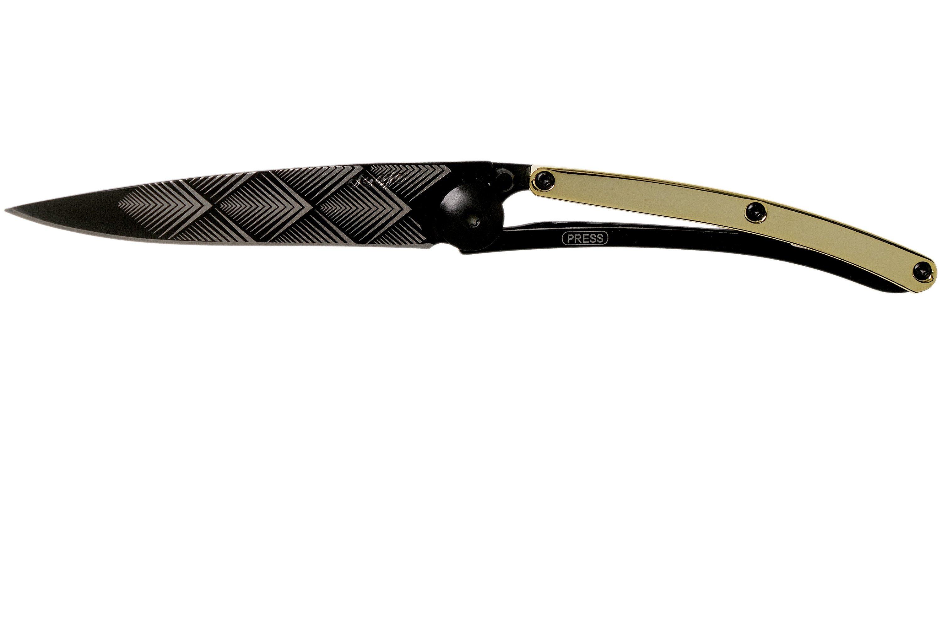 Deejo Tattoo Gold Black 27g, Yellow Gold Gilded, Art Déco DJ9GM000021 ...