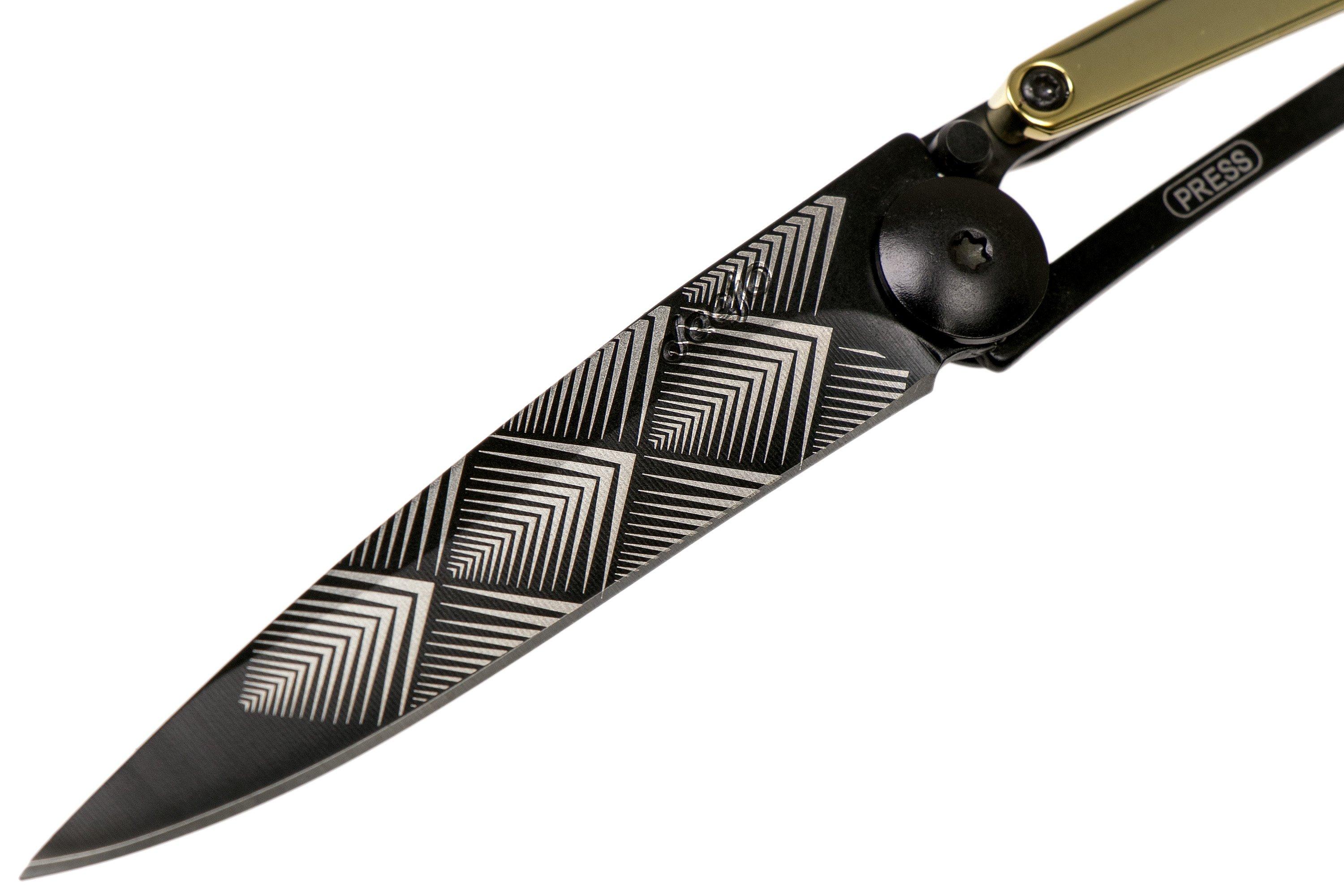 Deejo Tattoo Gold Black 27g, Yellow Gold Gilded, Art Déco DJ9GM000021 ...