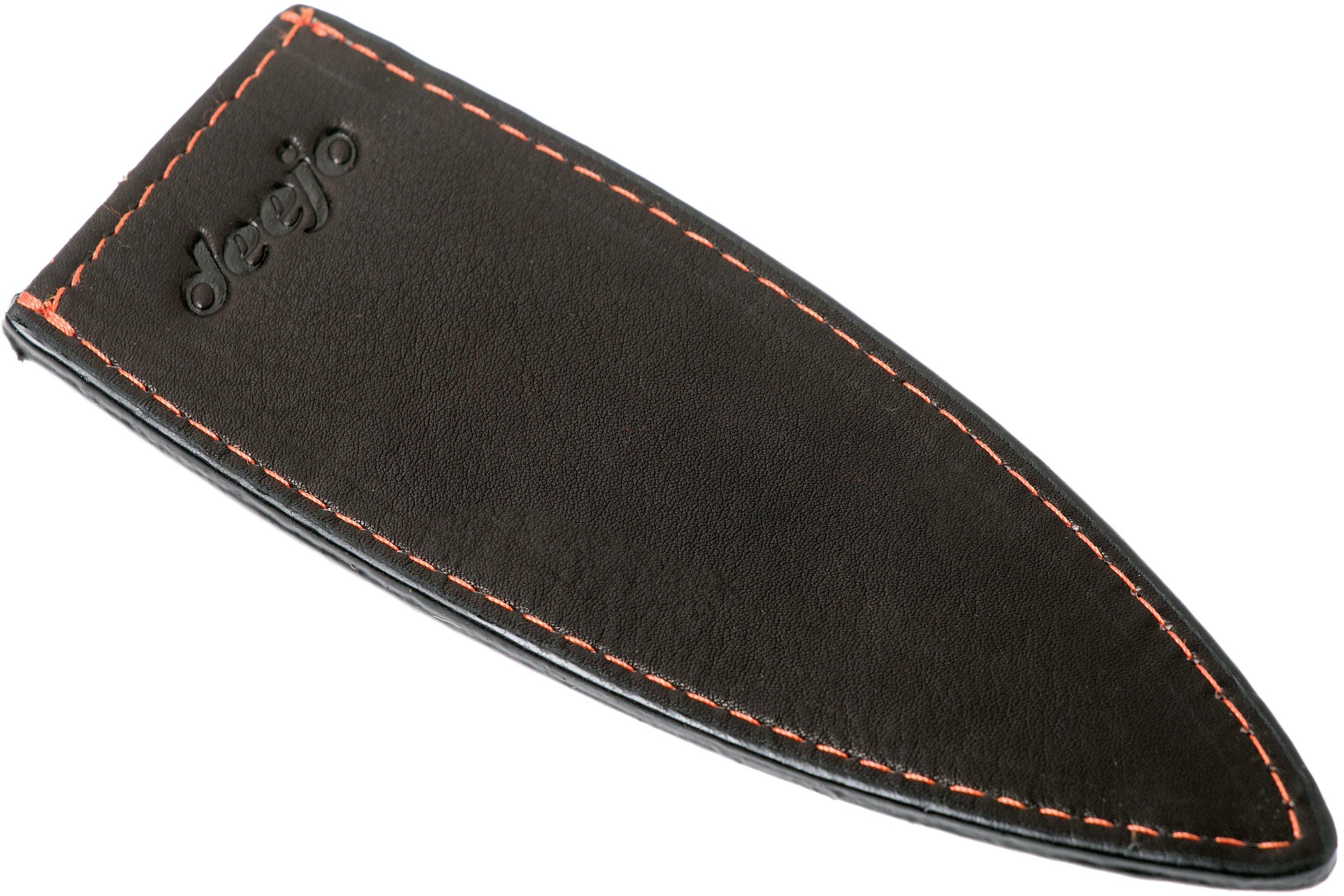 Deejo mocca leather sheath for 27g Deejo, E503 sheath | Advantageously ...