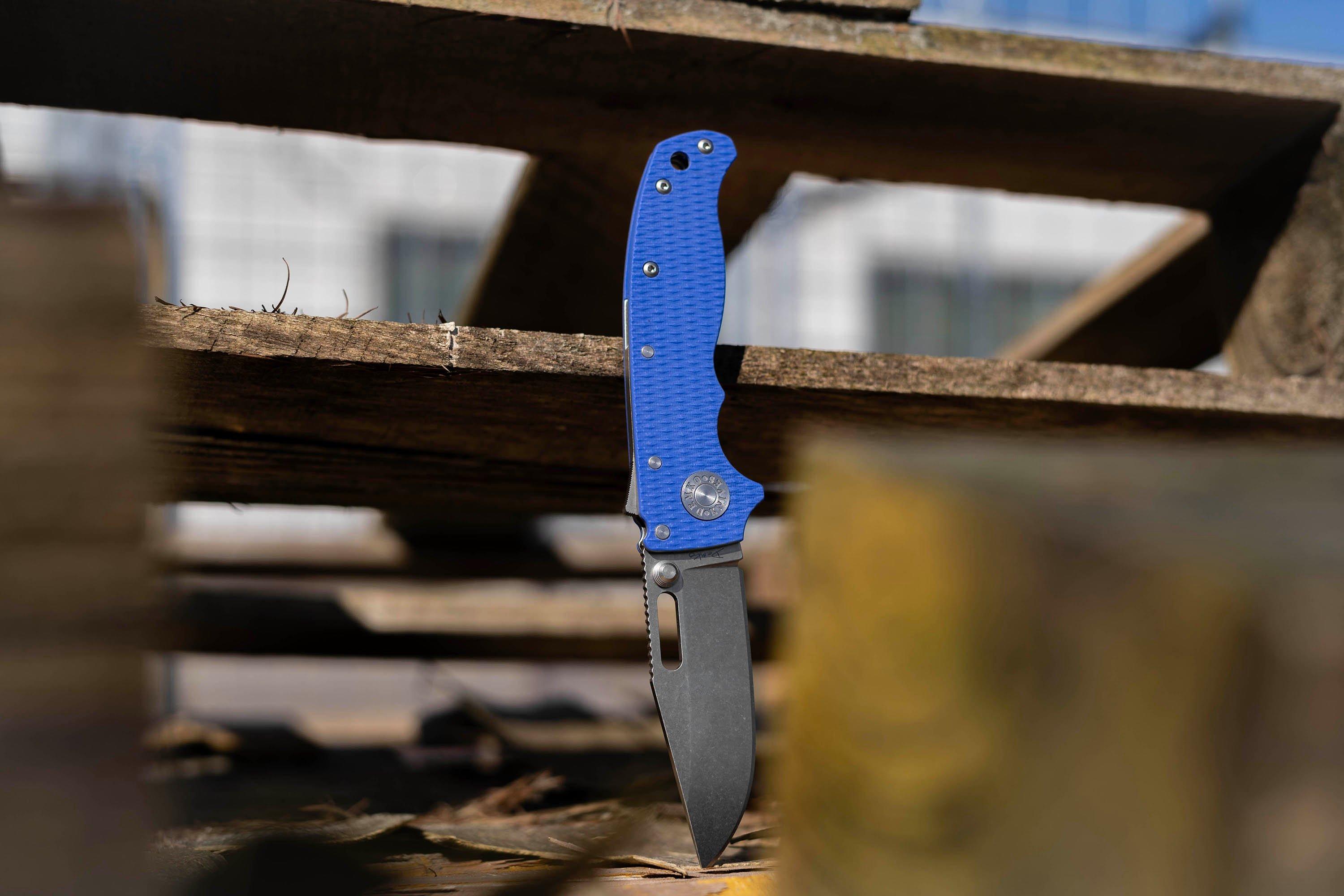 Demko Knives AD20.5 Shark-Lock CPM 20CV Clip Point AD205-20CV-BLG10-CP ...