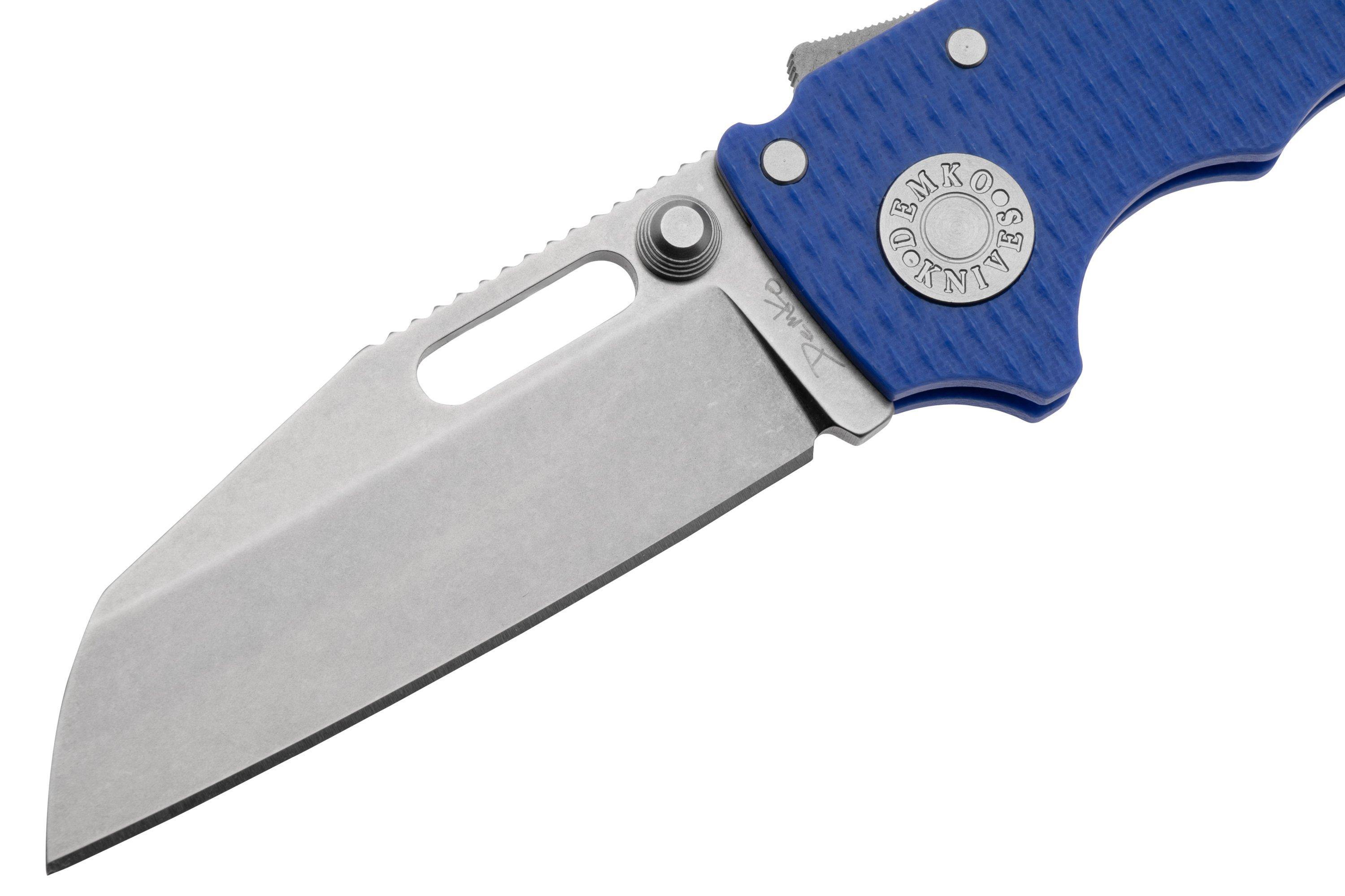 Demko Knives AD20.5 Shark-Lock CPM 20CV Shark Foot AD205-20CV-BLUG10-SF ...