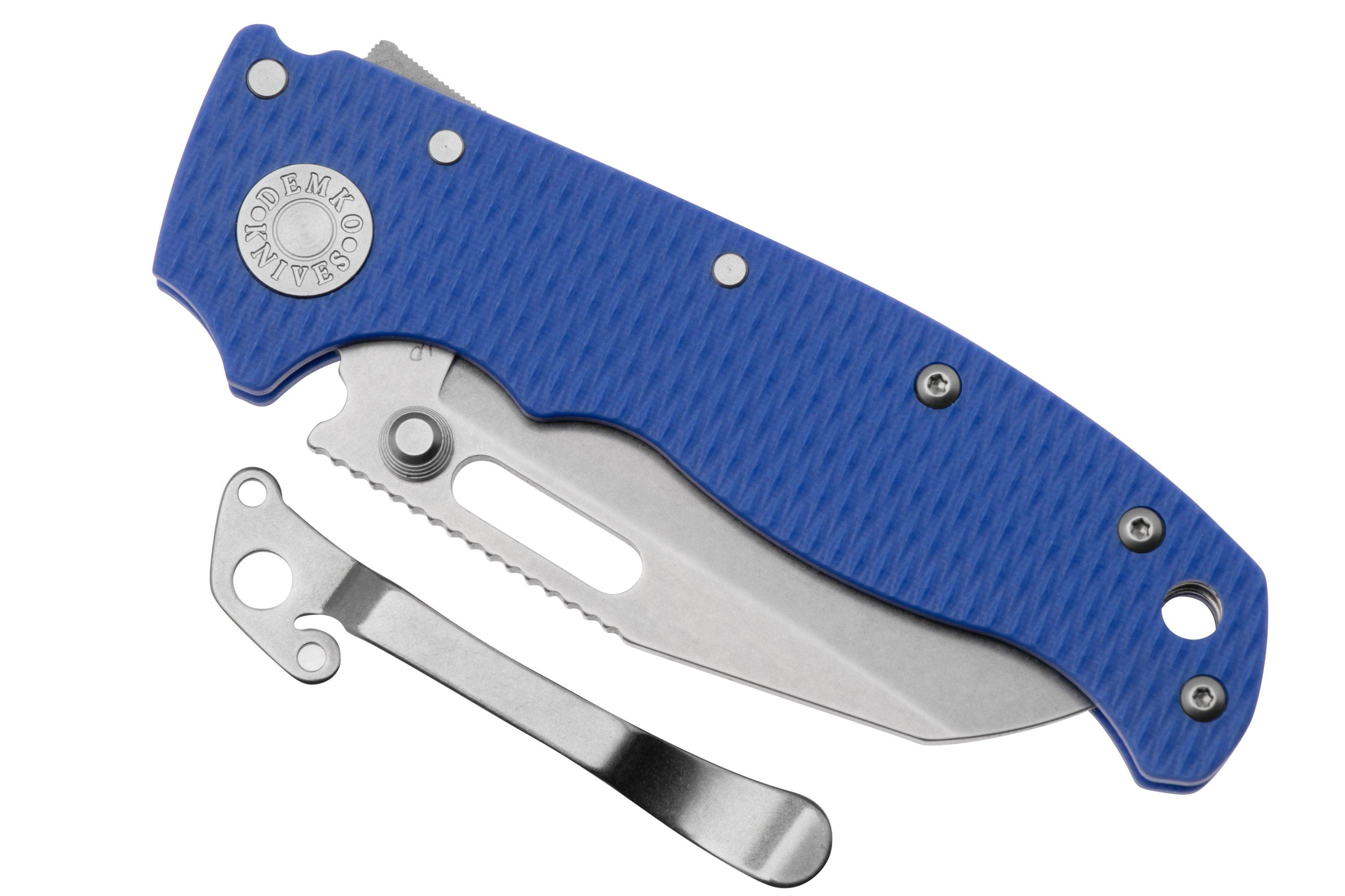 Demko Knives AD20.5 Shark-Lock CPM 20CV Shark Foot AD205-20CV-BLUG10-SF ...