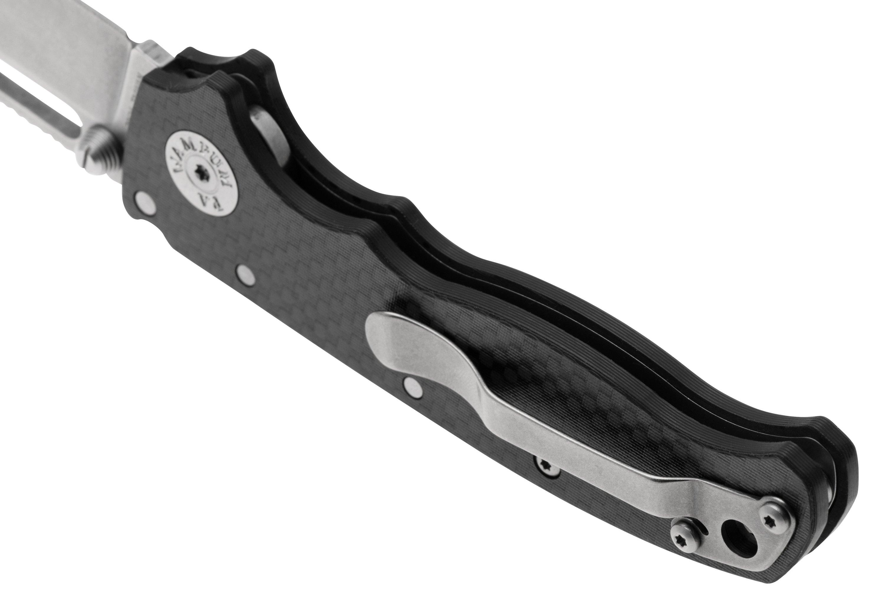 Demko Knives AD20.5 Shark-Lock CPM 20CV Clip Point AD205-20CV-CARBON-CP ...