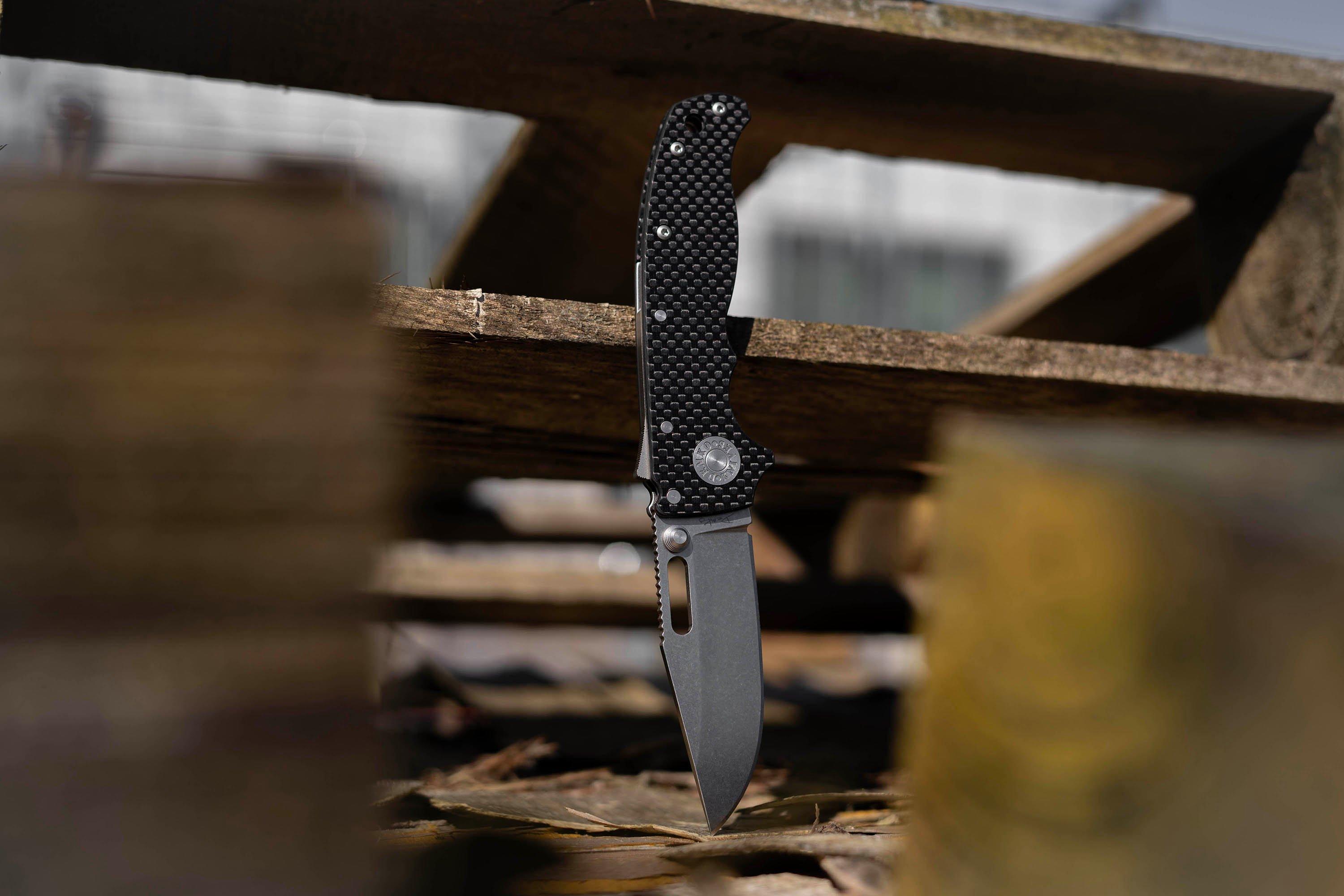 Demko Knives AD20.5 Shark-Lock CPM 20CV Clip Point AD205-20CV-CARBON-CP ...