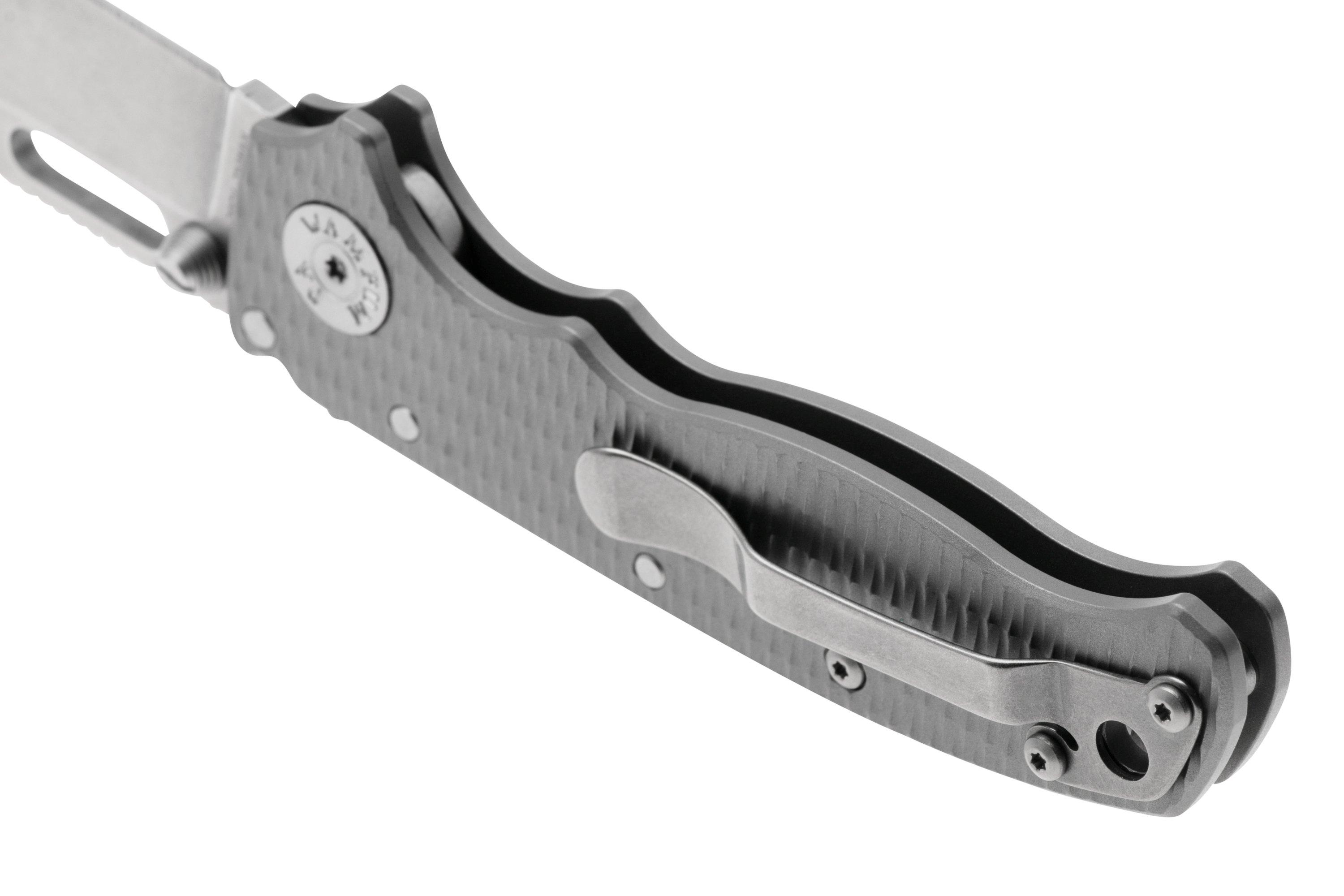 Demko Knives AD20.5 Shark-Lock CPM 20CV Clip Point AD205-20CV-TI-TEX-CP ...