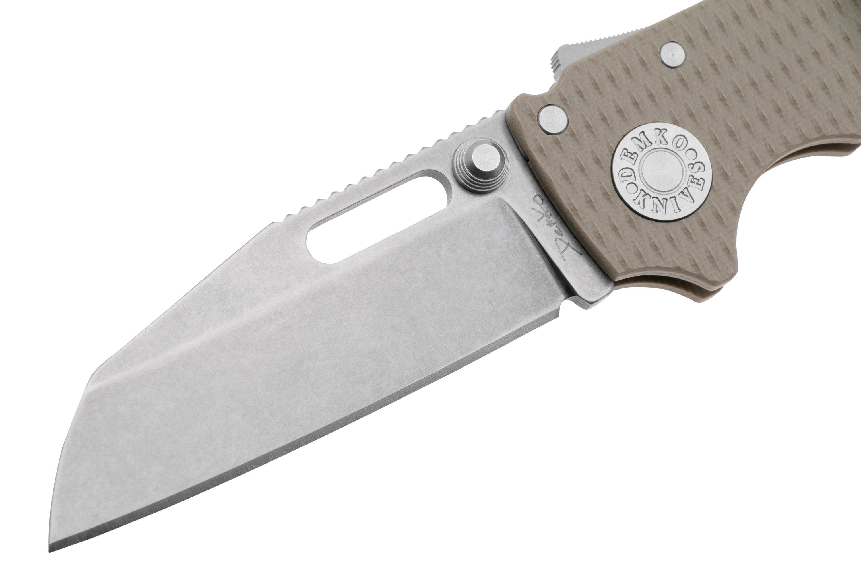 Demko Knives AD20.5 Shark-Lock CPM 3V Shark Foot AD205-3V-SFCT Coyote ...