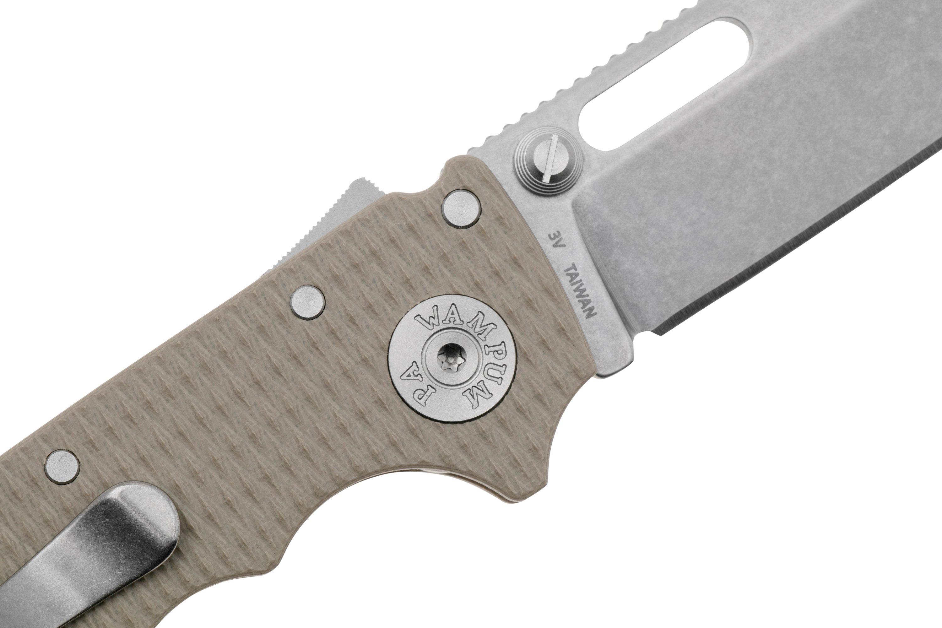 Demko Knives AD20.5 Shark-Lock CPM 3V Shark Foot AD205-3V-SFCT Coyote ...