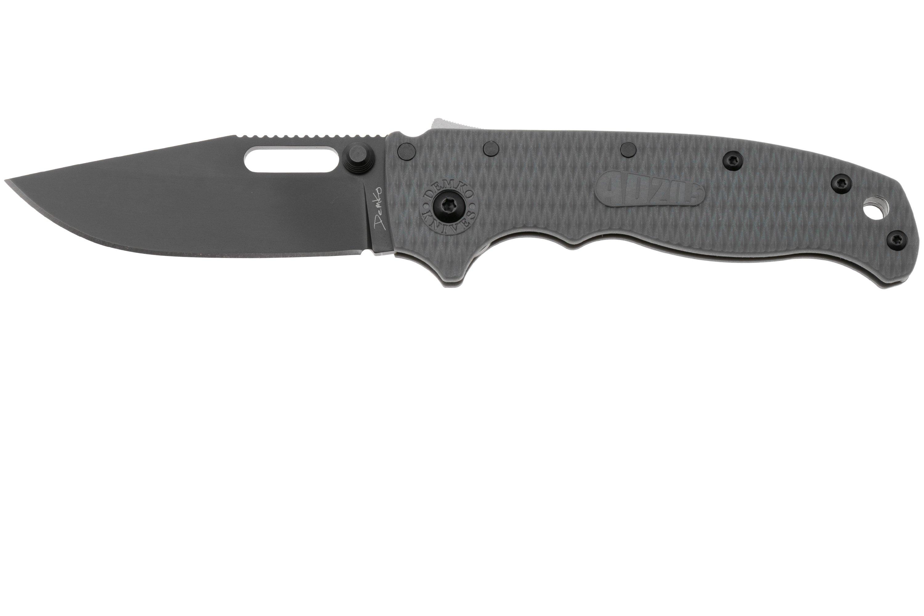 Demko AD20.5 Shark-Lock, DLC D2 Clip Point, 205-D2-CP-DLC, Grivory ...