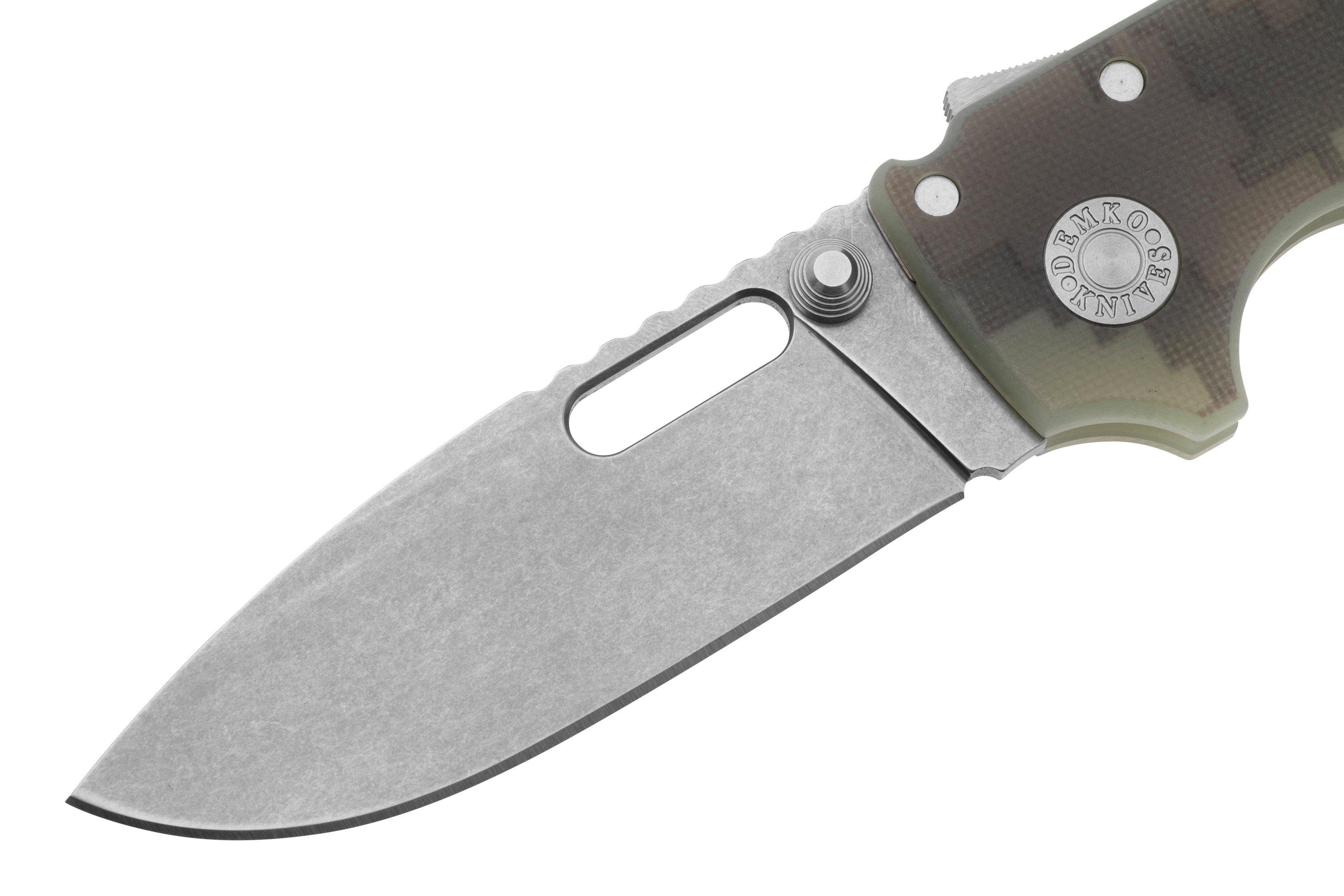 Demko Knives AD20I 1 Slim Shark Lock CPM MagnaCut Drop Point Digi-Camo ...
