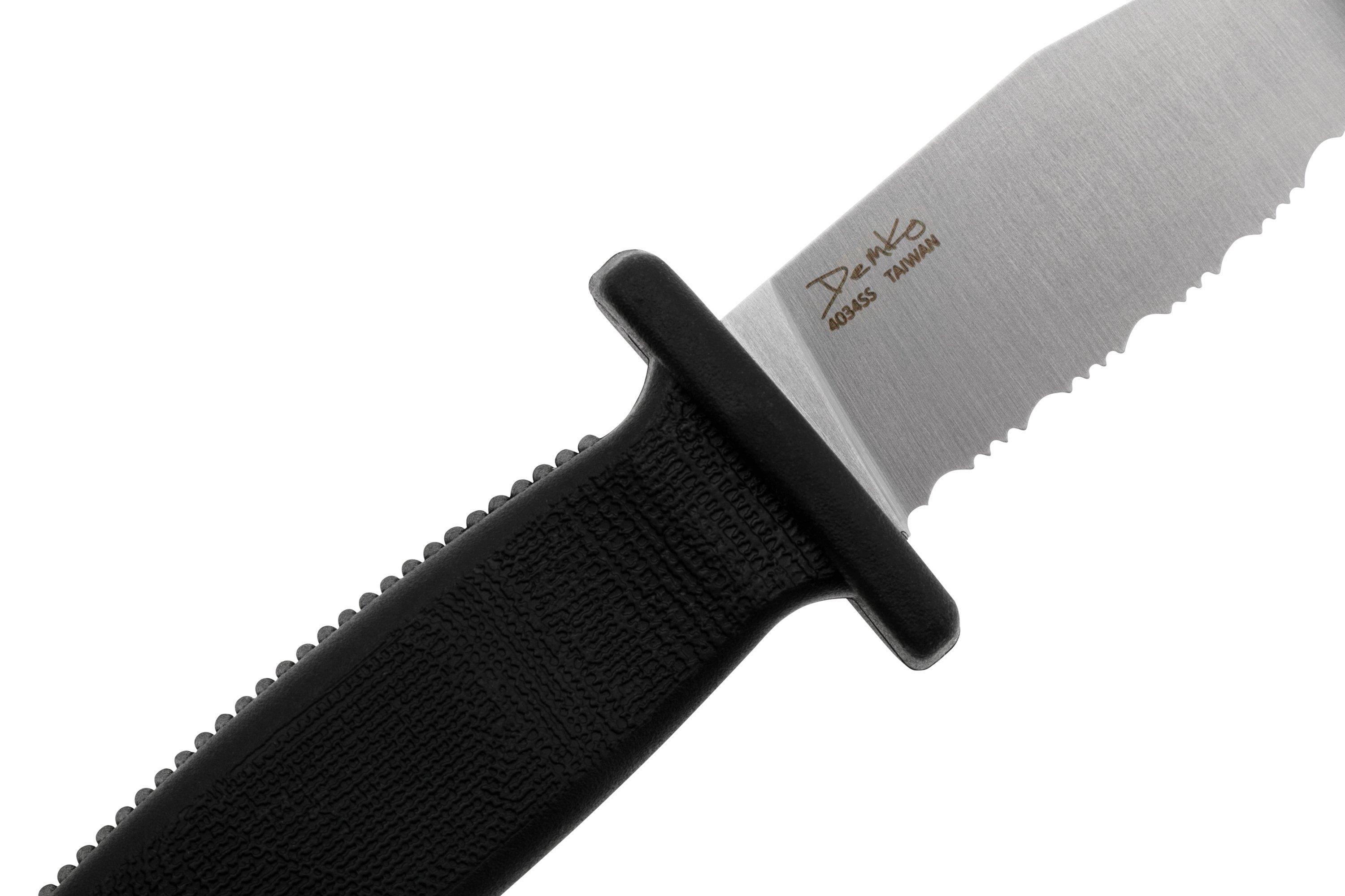Demko Knives Armiger 2 Serrated Clip Point ARM2-4034SS-CP-SERR Black ...