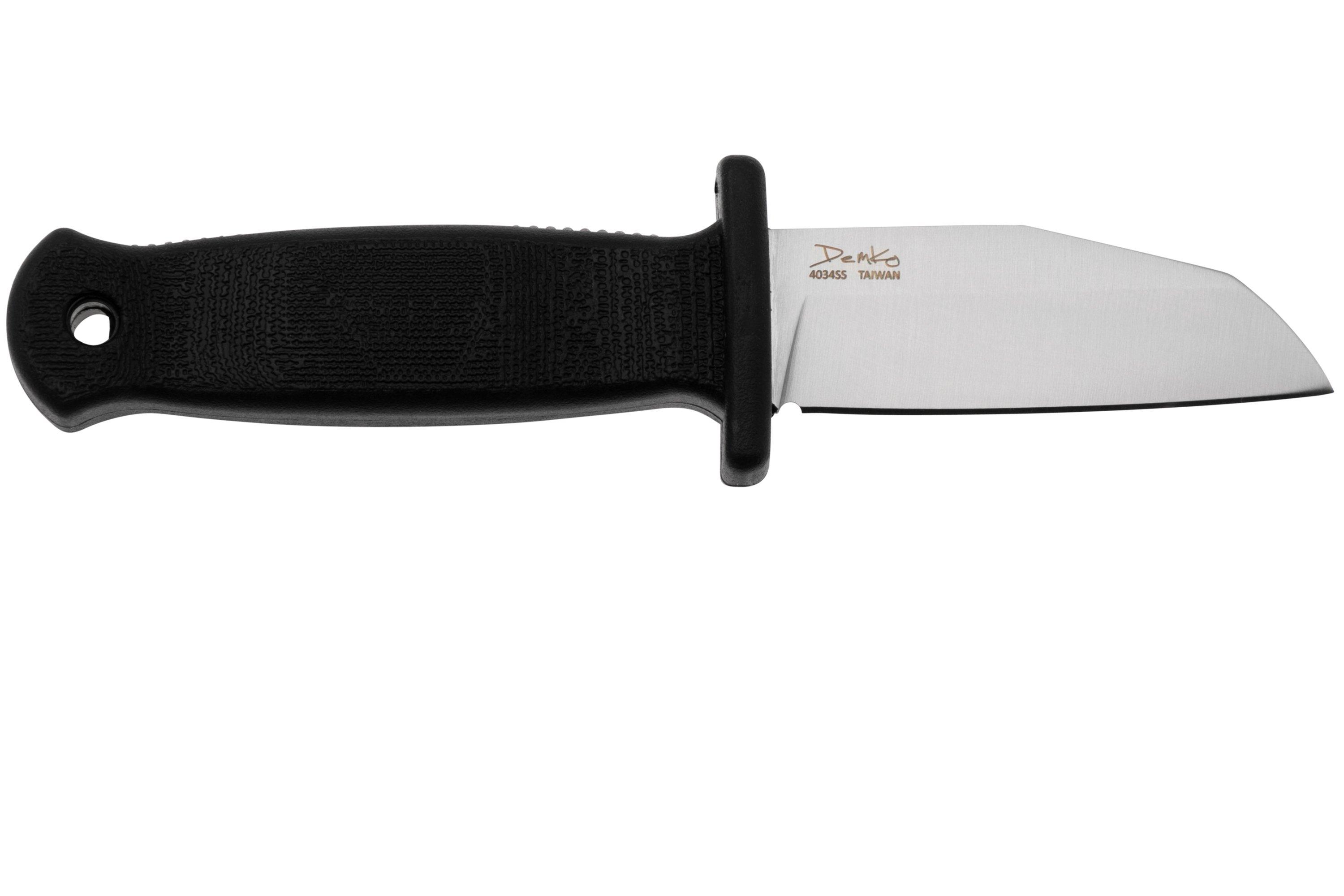 Demko Knives Armiger 2 Shark Foot ARM2-4034SS-SF Black TPR, Neck Knife ...