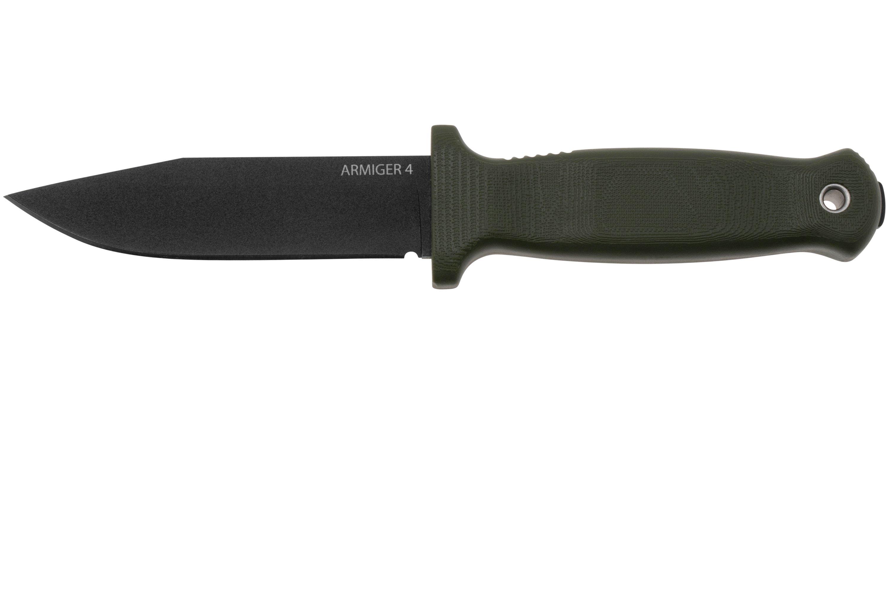 Demko Knives Armiger 4 Clip Point ARM4-80CrV2-OD-CLP OD-Green TPR ...