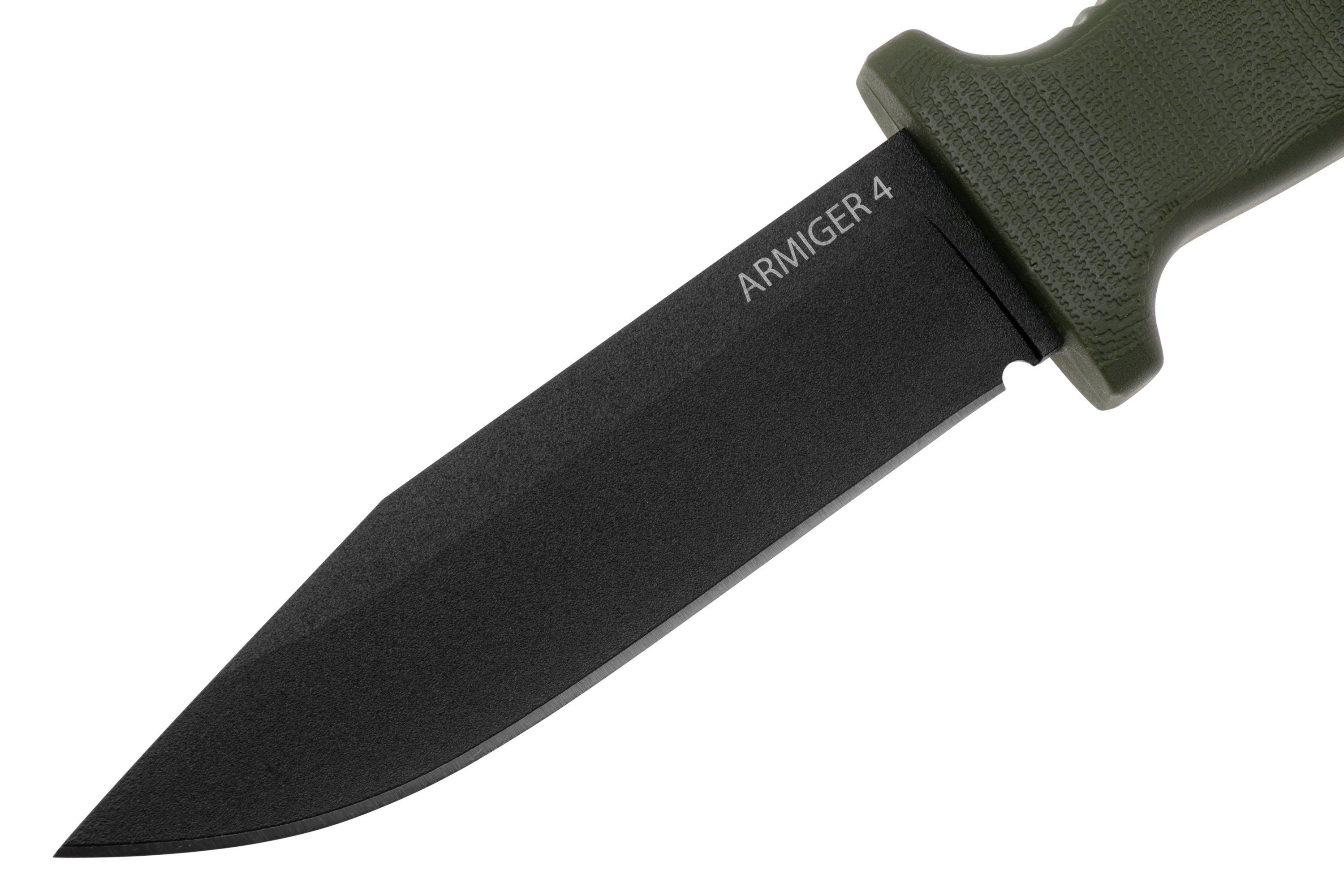 Demko Knives Armiger 4 Clip Point ARM4-80CrV2-OD-CLP OD-Green TPR ...